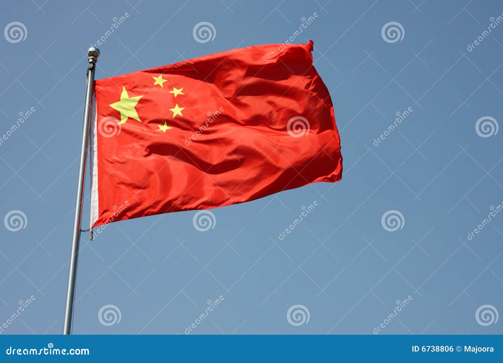 China flag stock photo. Image of star, china, chinese - 6738806