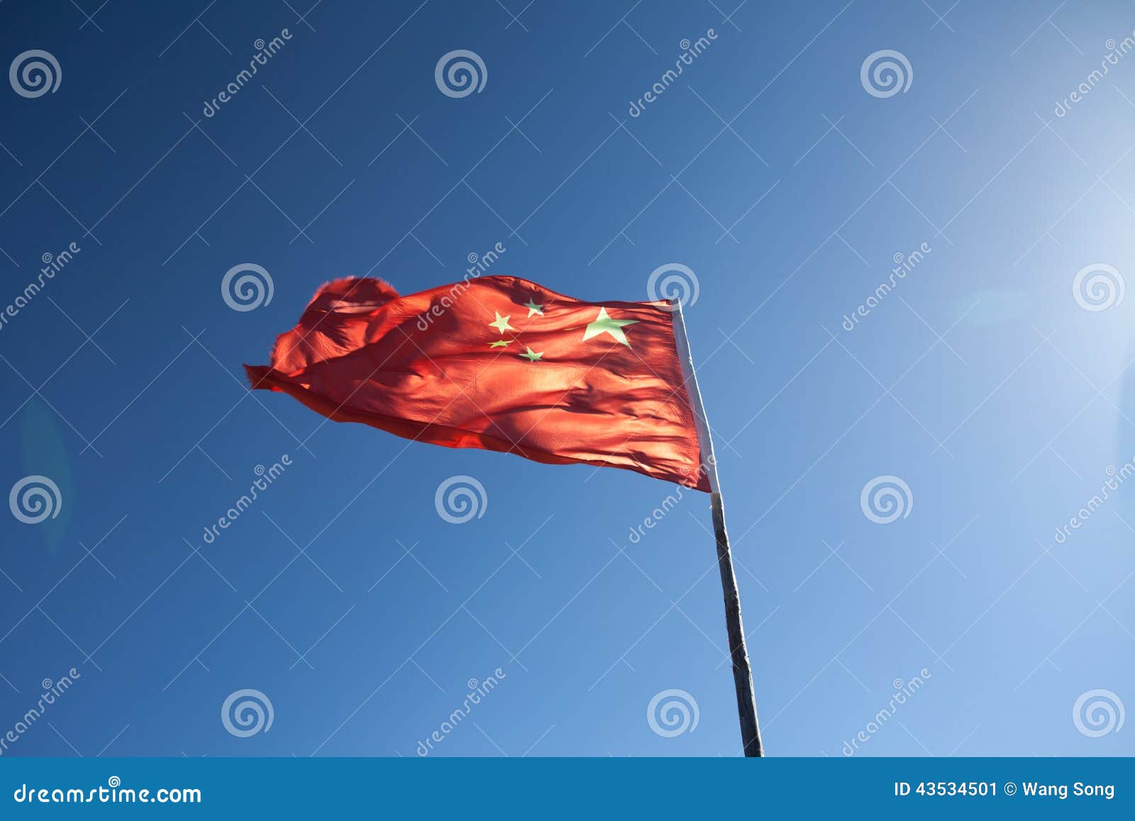 China flag stock image. Image of chinese, famous, flutter - 43534501