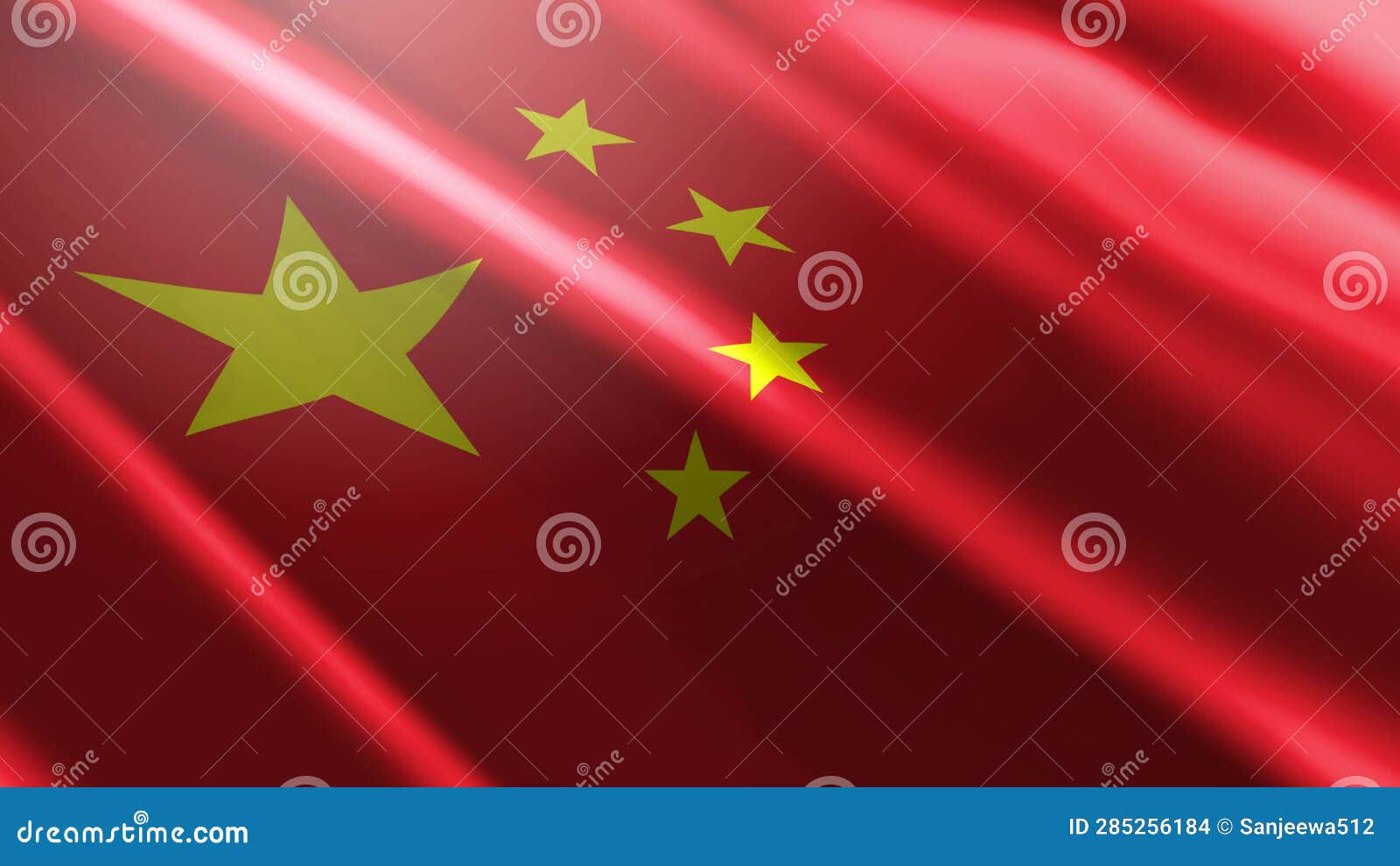 China Flag Close Up Footage Background Stock Footage - Video of china ...