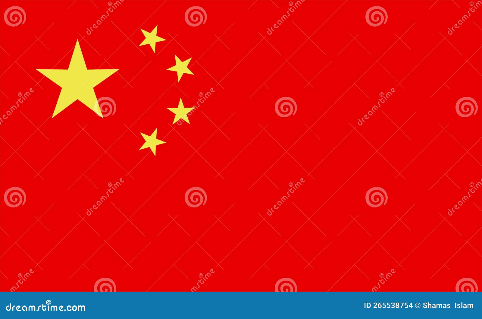 China Flag Design Vector stock vector. Illustration of isolated - 265538754