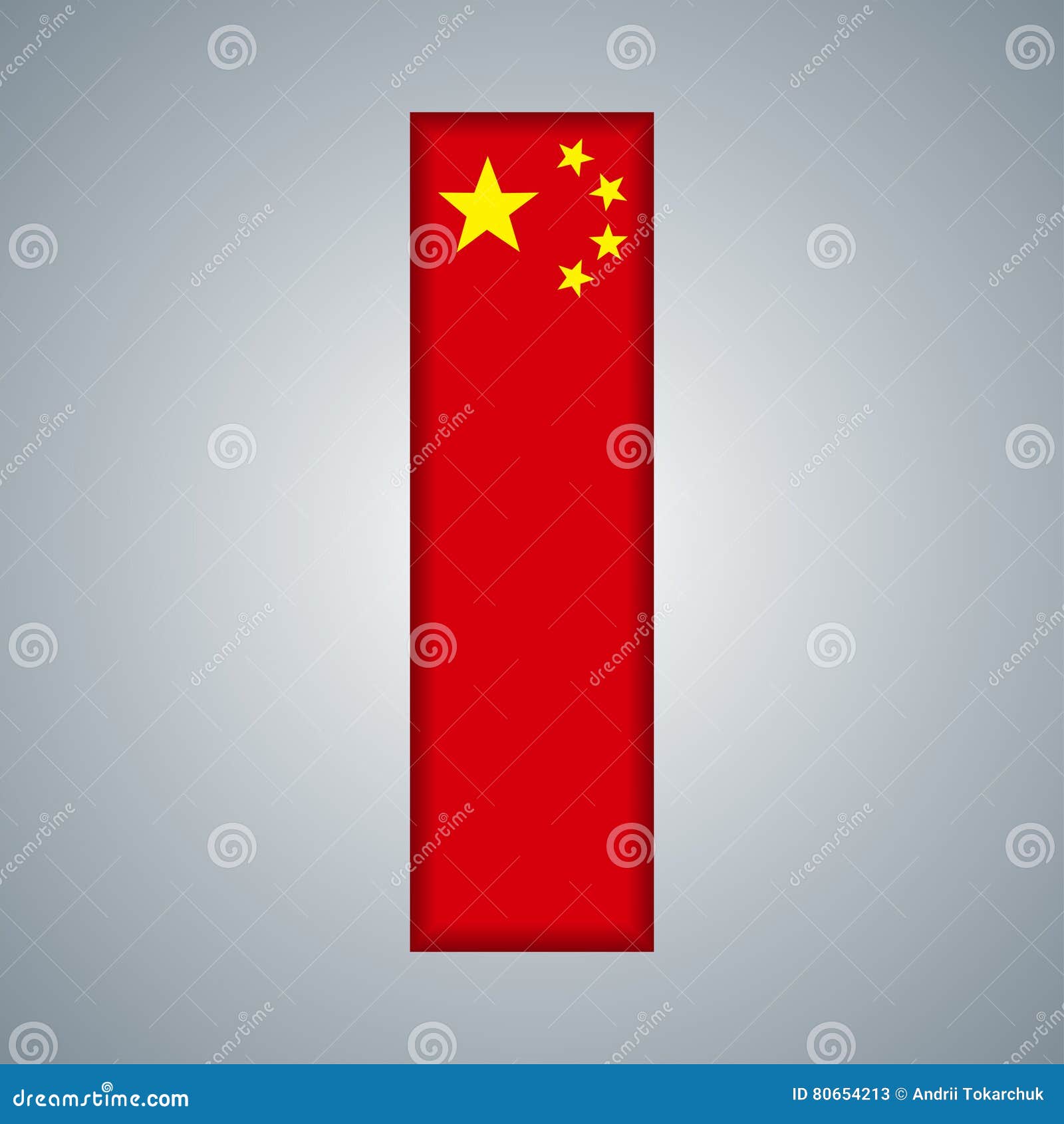 China Flag in the Form of Letters. Stock Vector - Illustration of ...