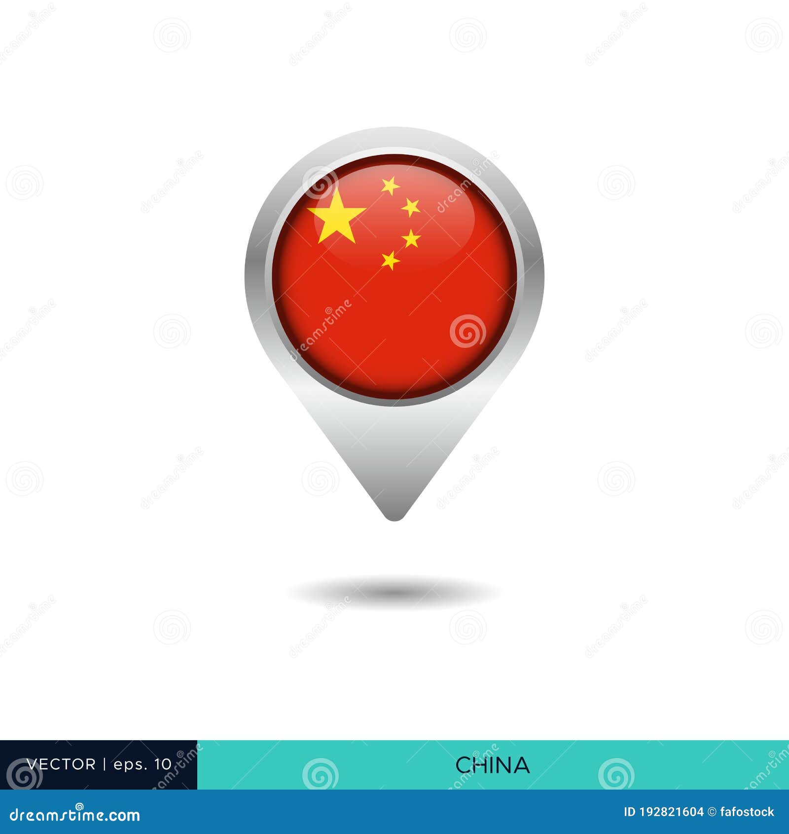 China Flag Map Pin Vector Design Template. Stock Vector - Illustration ...
