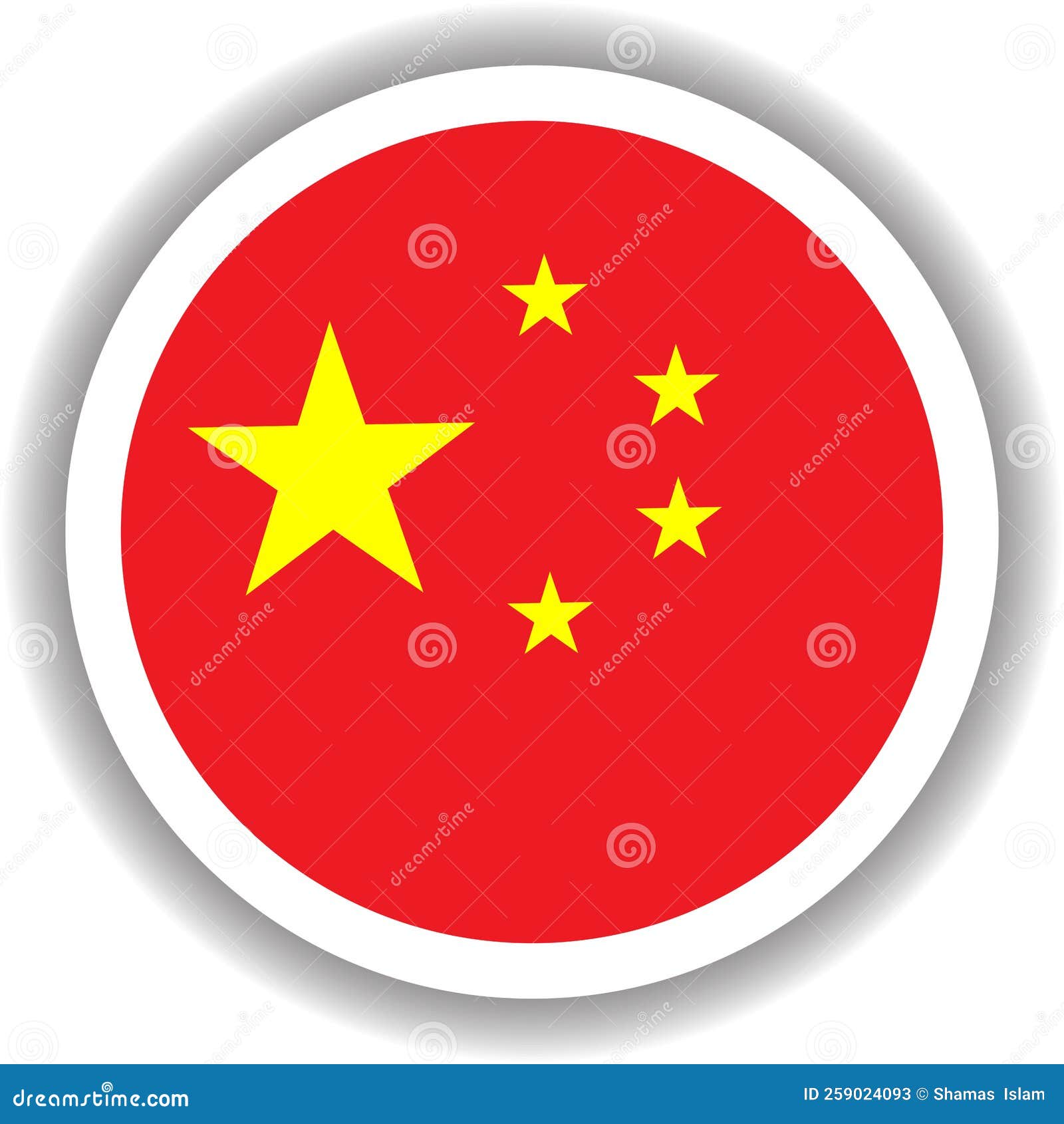 China Flag Round Shape Vectors Stock Vector - Illustration of symbol ...