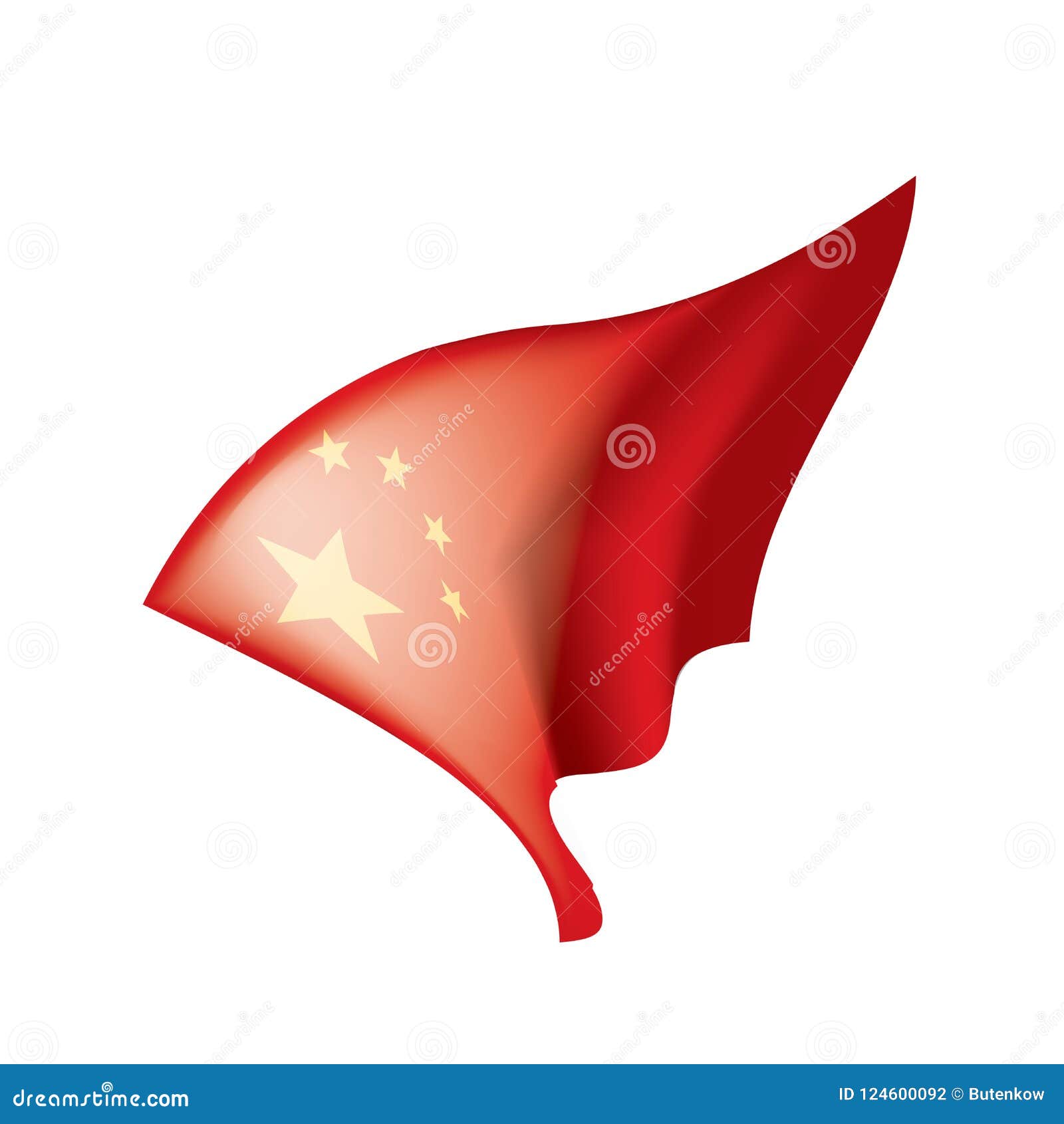 China Flag, Vector Illustration Stock Vector - Illustration of abstract ...