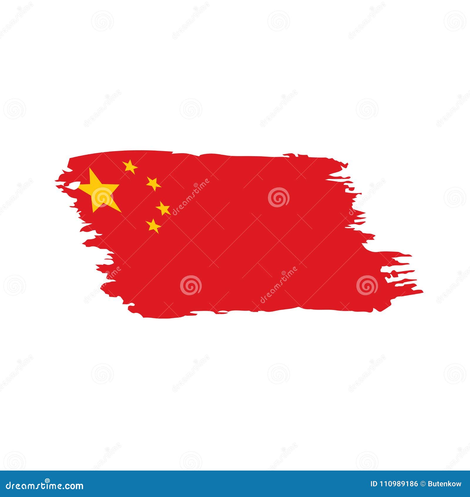 China Flag, Vector Illustration Stock Vector - Illustration of ...