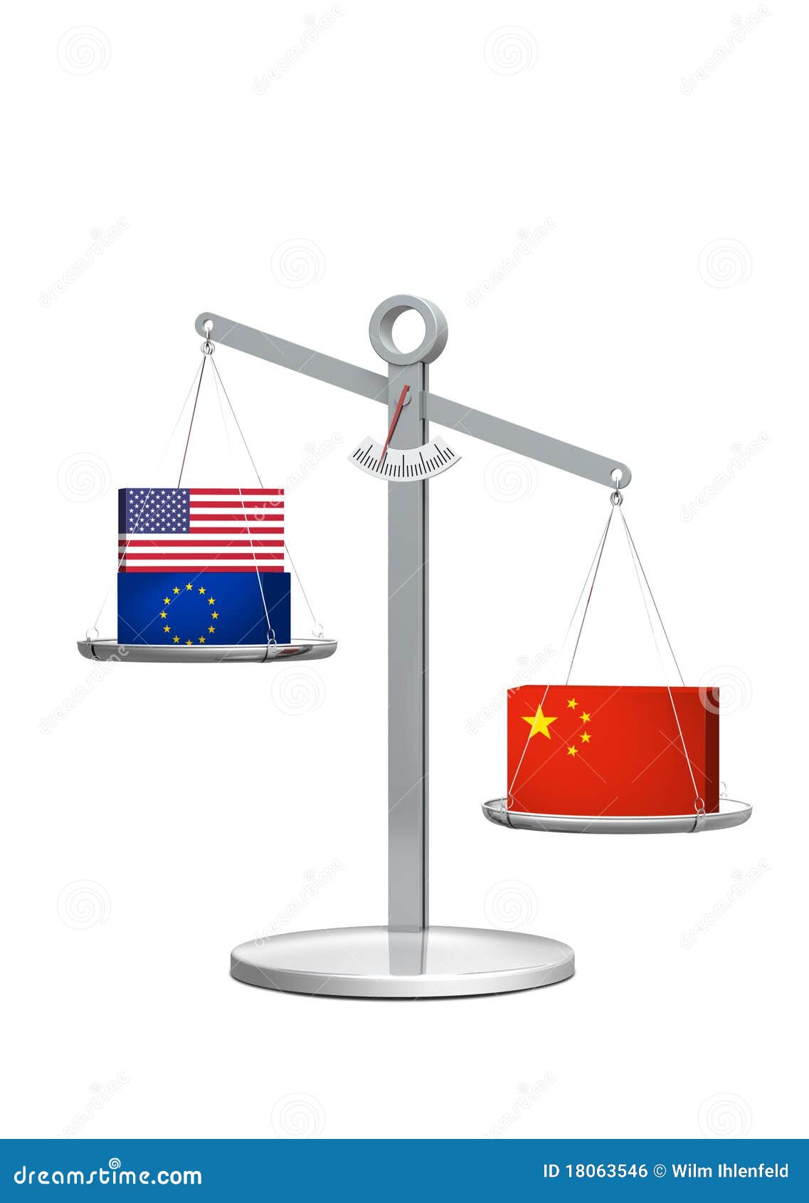 China forte ilustração stock. Ilustração de globo, comércio - 18063546