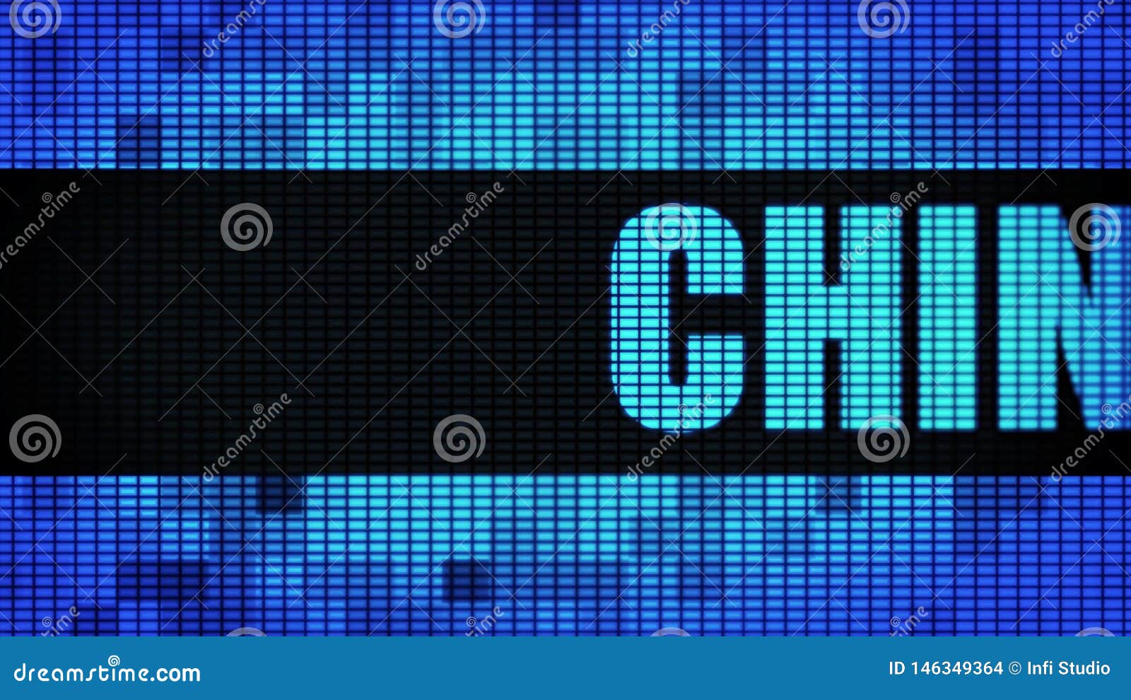 CHINA Front Text Scrolling LED Wall Pannel Display Sign Board Stock ...