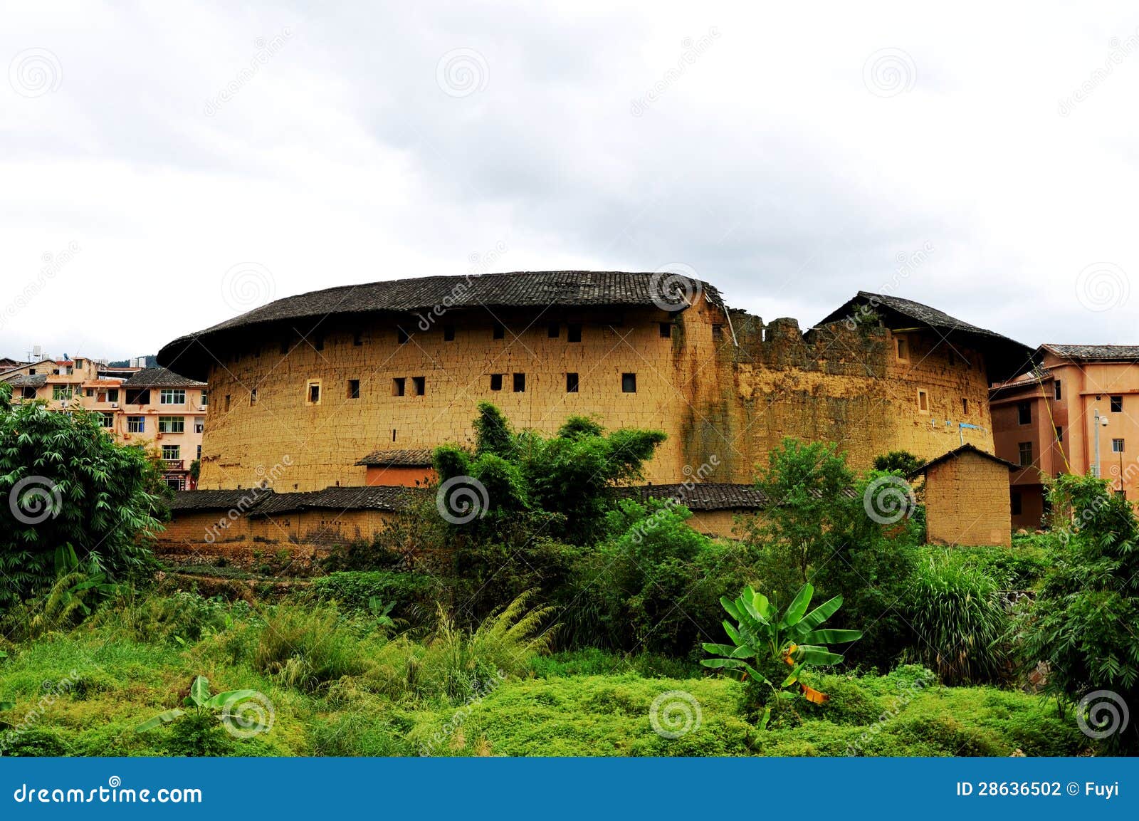 China Fujian Hakka Tulou stock photo. Image of home, kejia - 28636502
