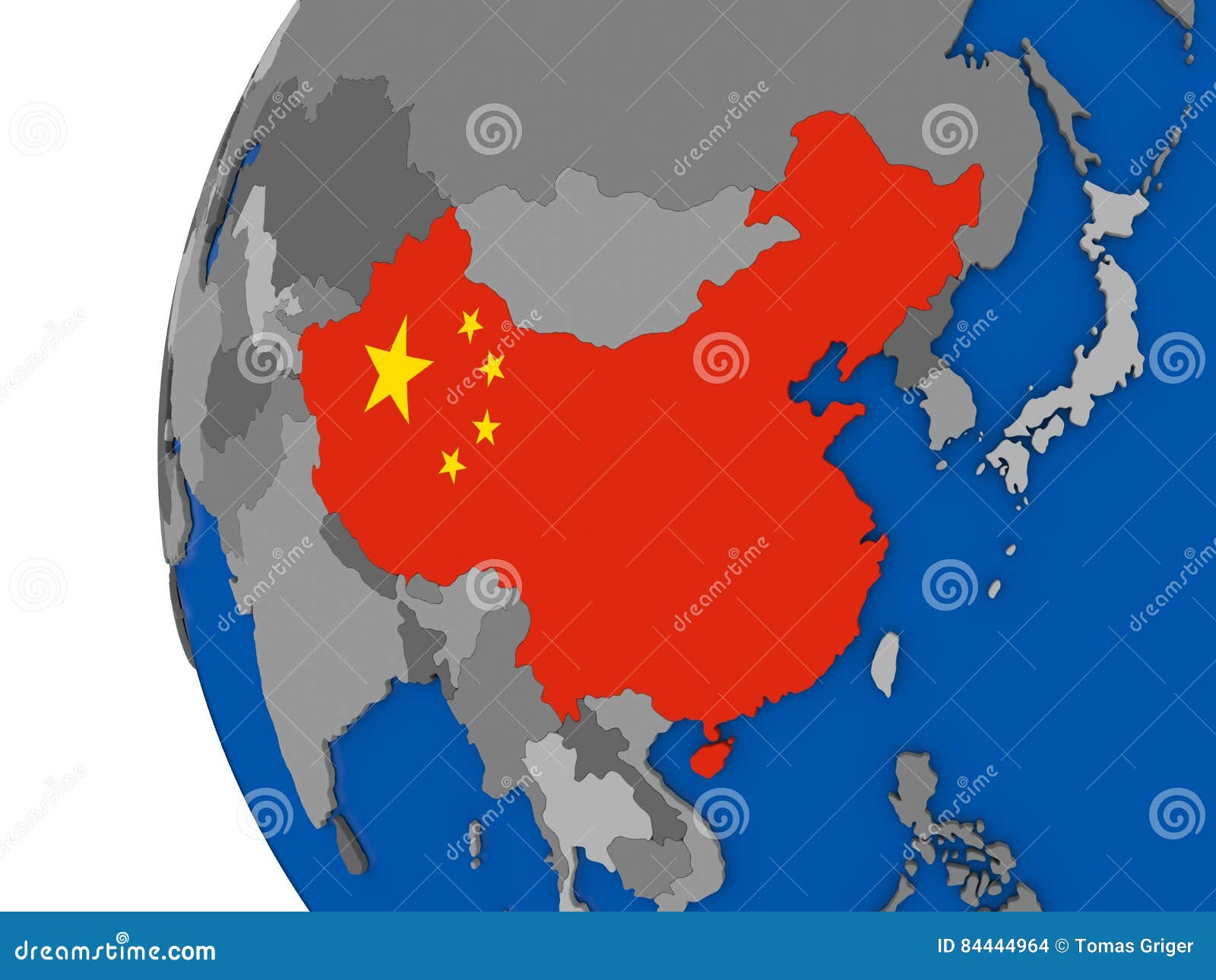 China on globe stock illustration. Illustration of china - 84444964