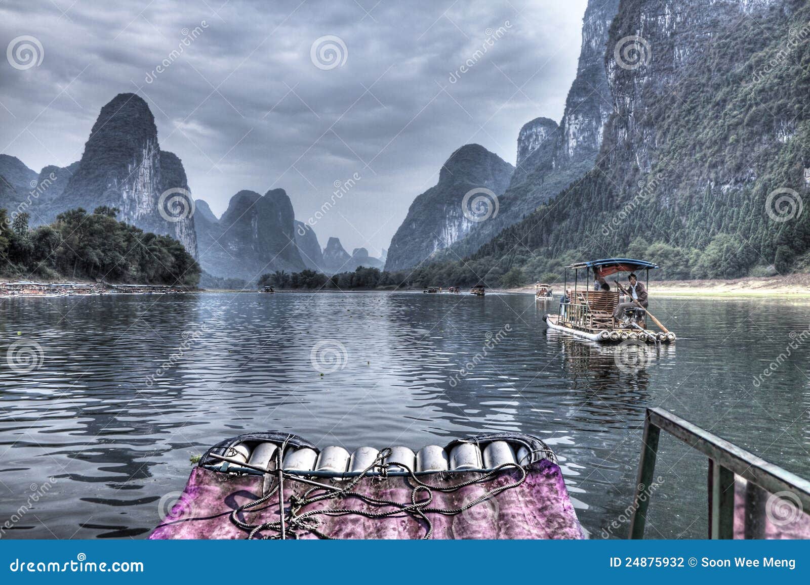 China Guilin Li River Cruise Editorial Photography - Image of waterway ...