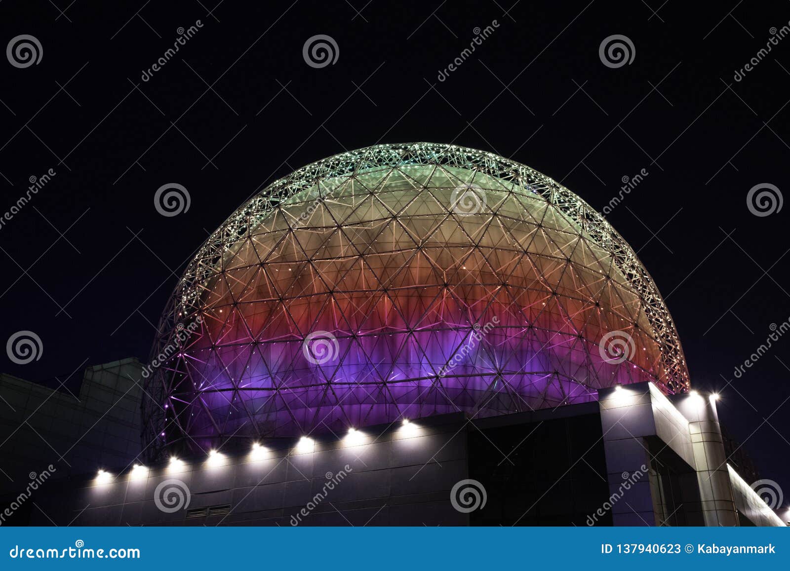 Shenyangs Multi-colored Dome, Buildings, Architecture, Glass Steel ...