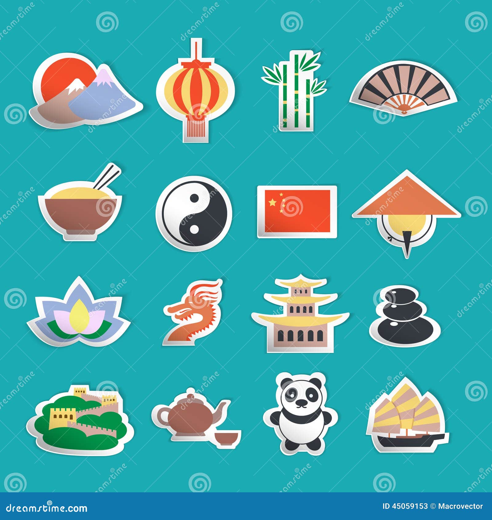 China icons stickers stock vector. Illustration of architecture - 45059153 China icons stickers stock vector. Illustration of architecture - 45059153