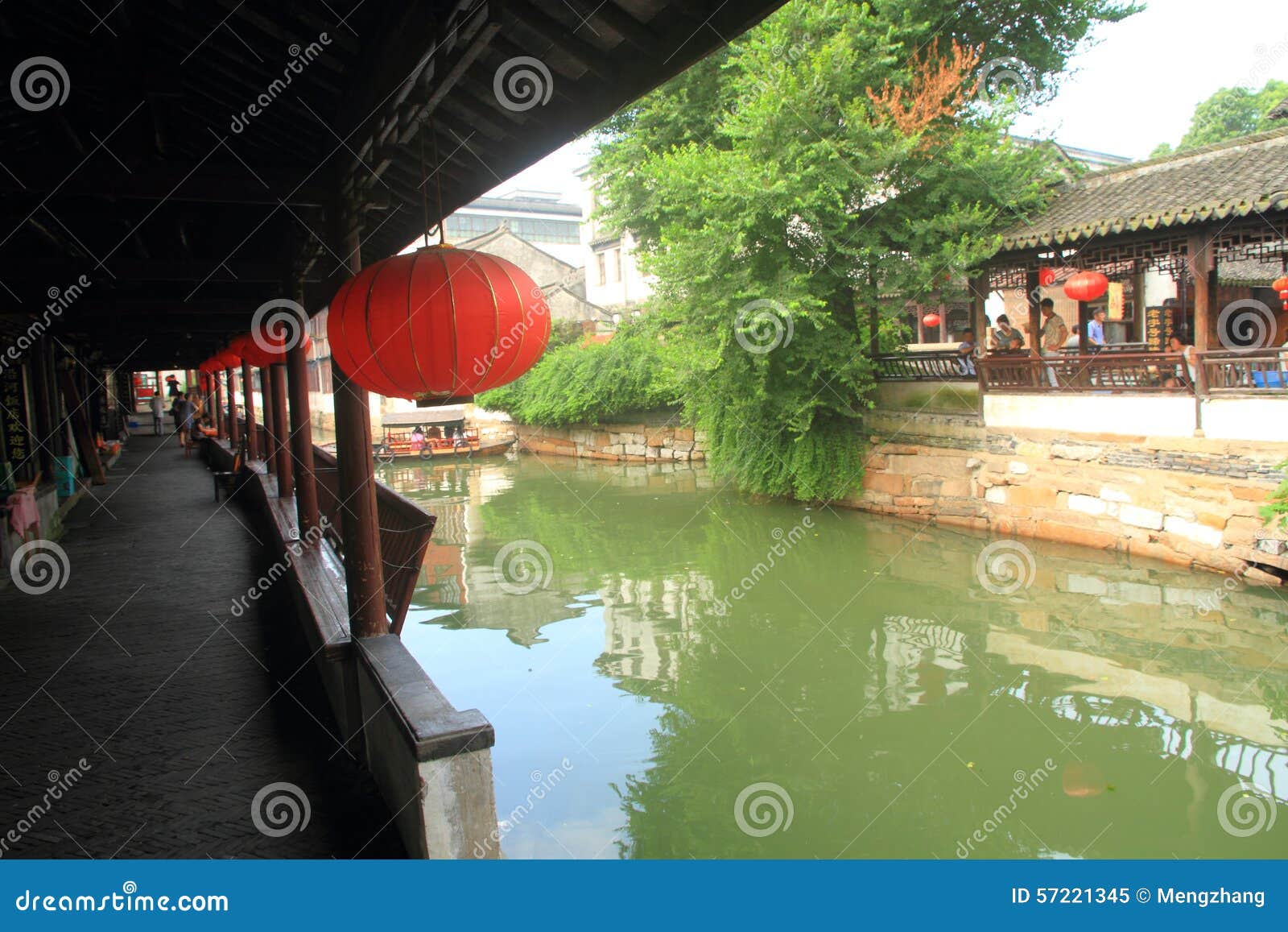 China, Jinxi-Waterdorp redactionele afbeelding. Image of suzhou - 57221345