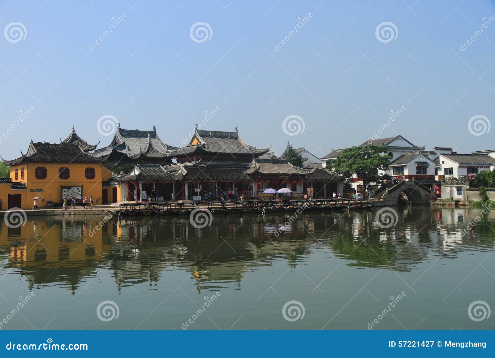 China, Jinxi-Waterdorp redactionele fotografie. Image of gebouwen ...