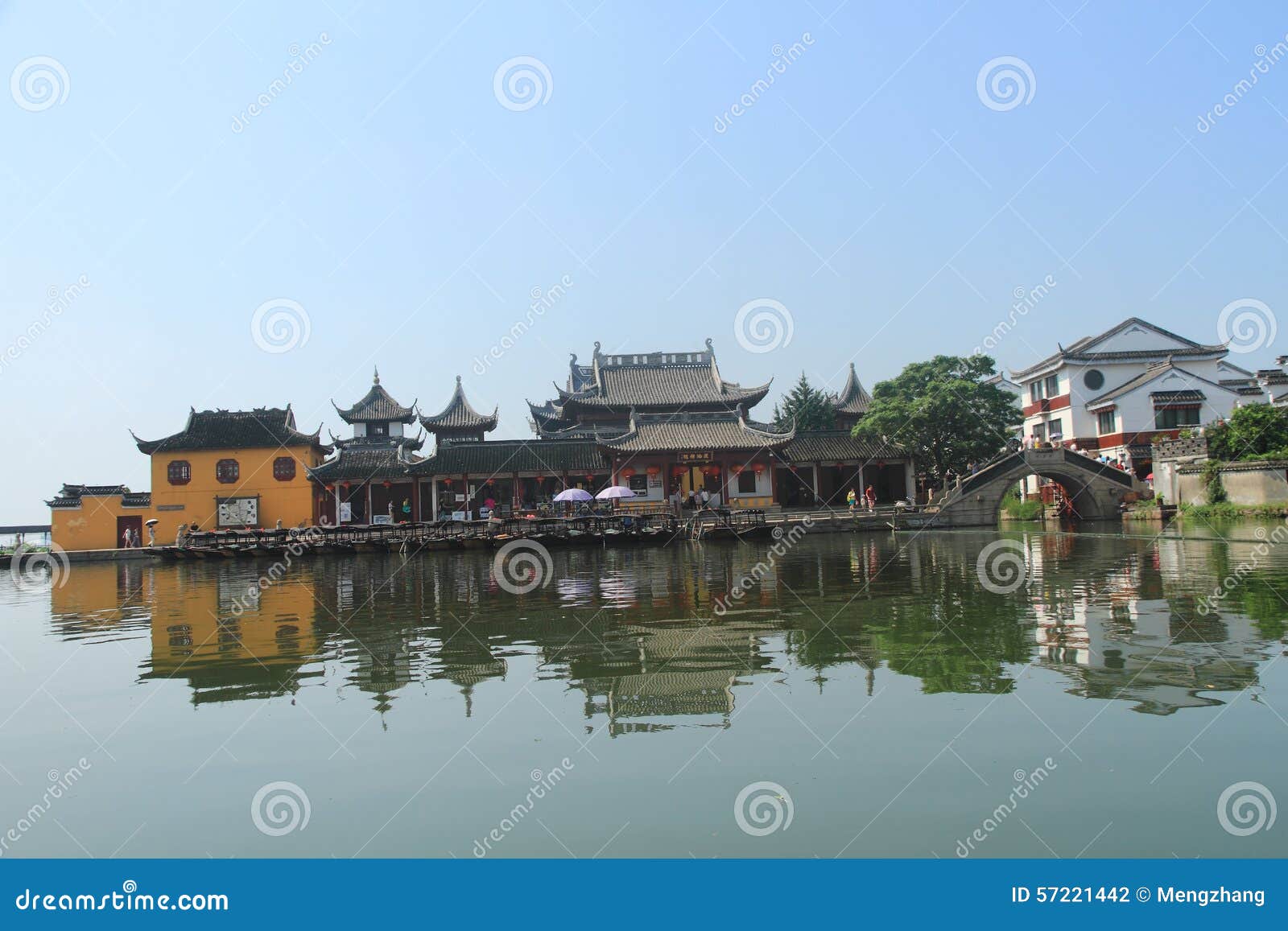 China, Jinxi-Waterdorp redactionele fotografie. Image of gemeente ...