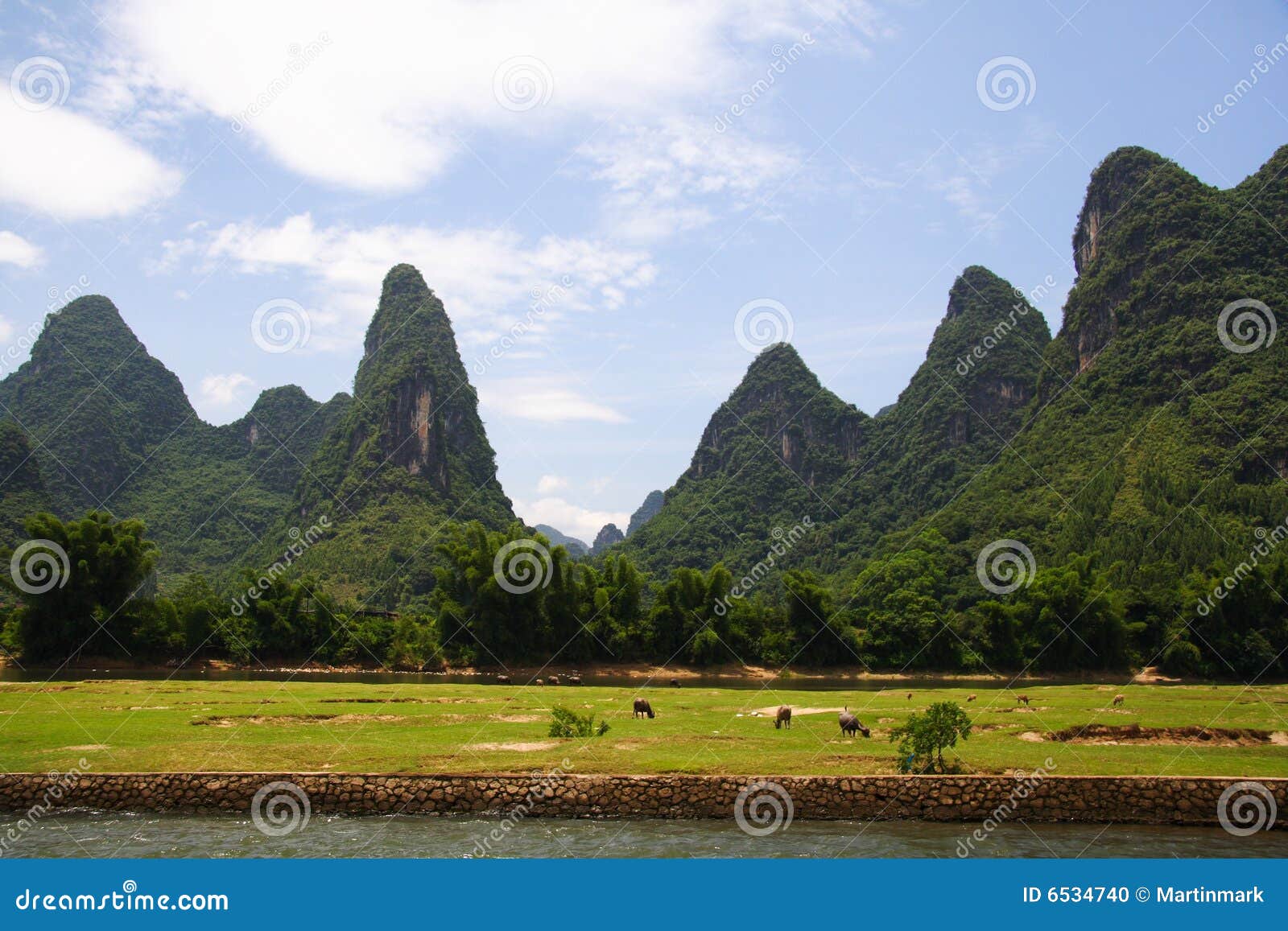 China - Li river landscape stock photo. Image of karst - 6534740