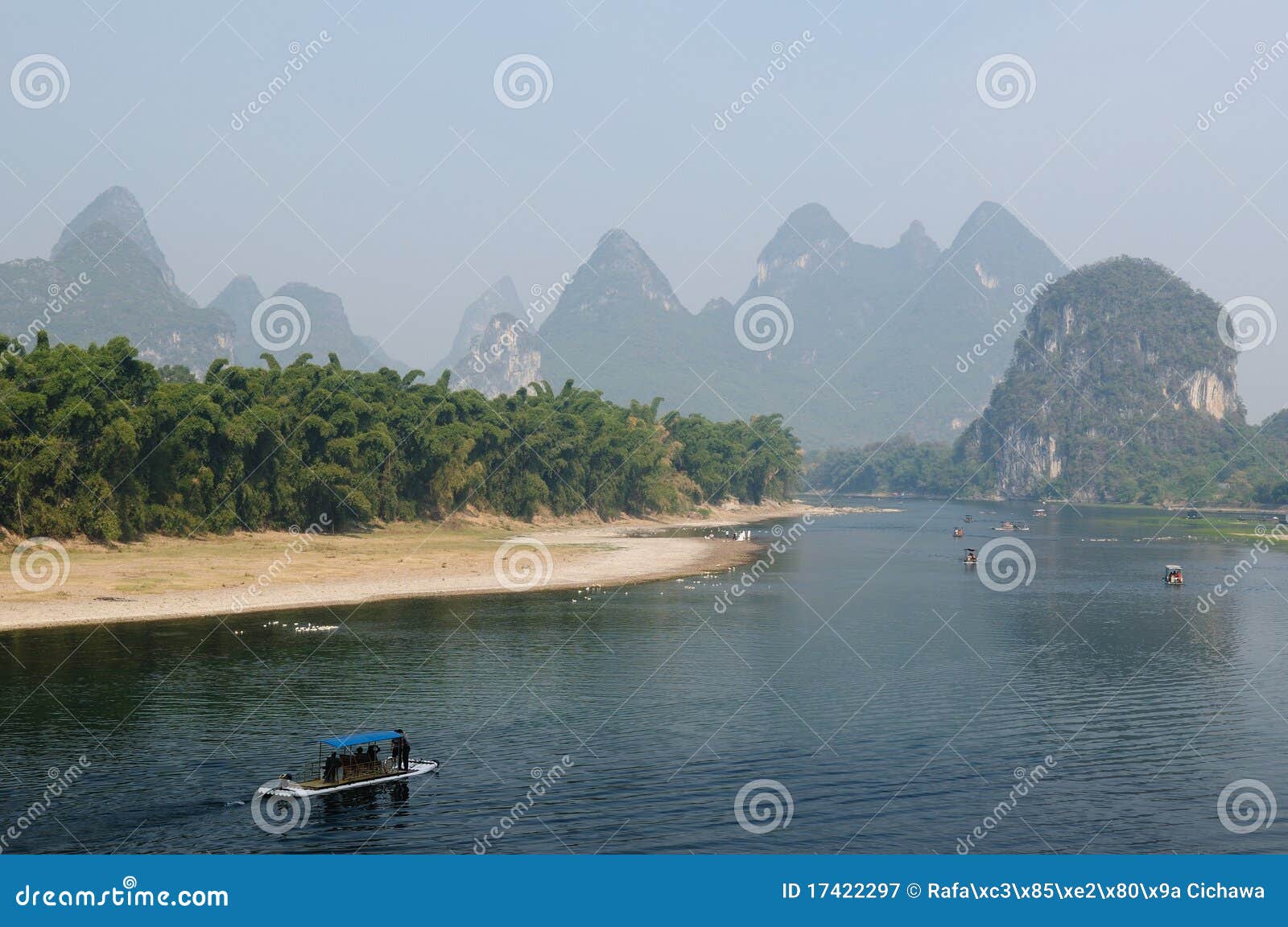 China - Li-river, Yangshuo stock image. Image of rural - 17422297