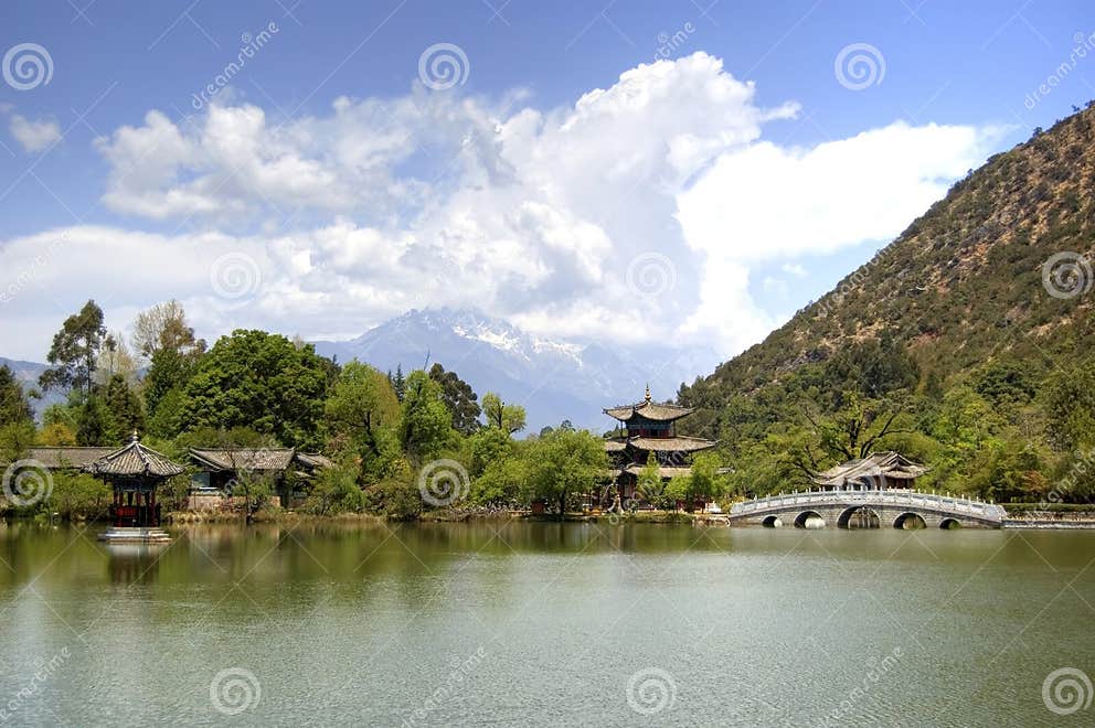 China lijiang stock photo. Image of chinese, pool, outdoor - 3637492