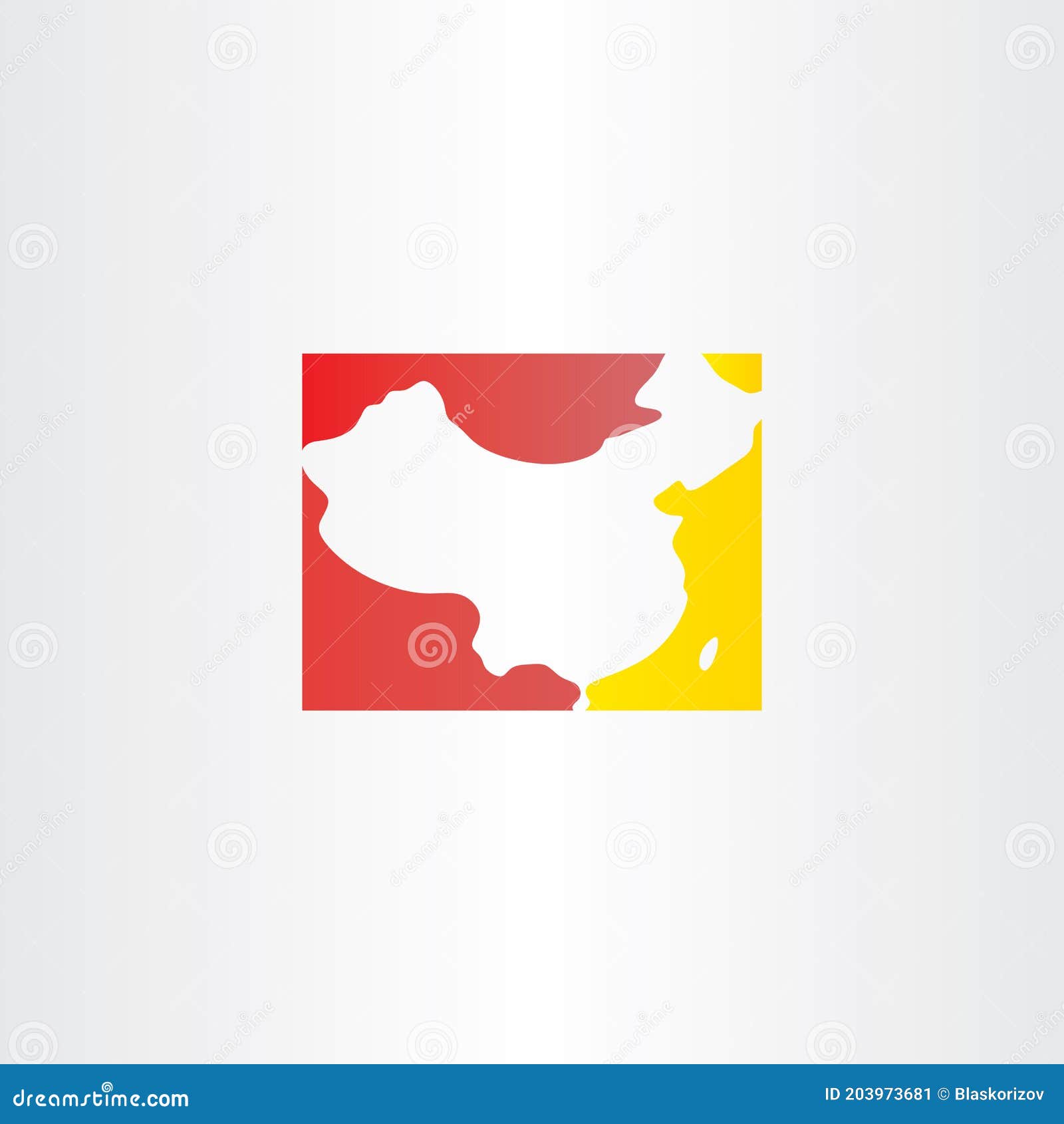 China logo map vector icon stock vector. Illustration of land - 203973681