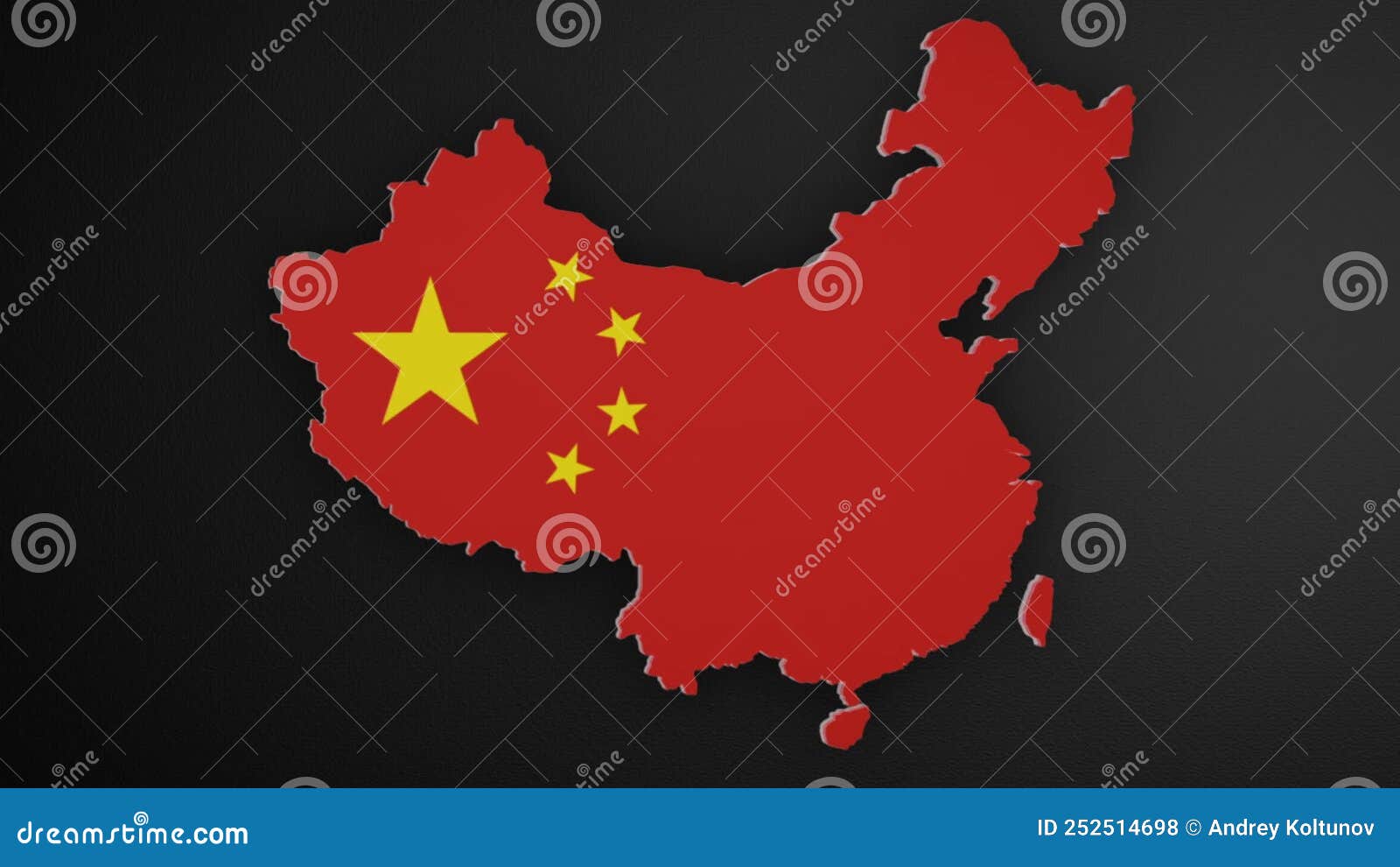 China Map Border with Flag Intro Stock Footage - Video of animation ...