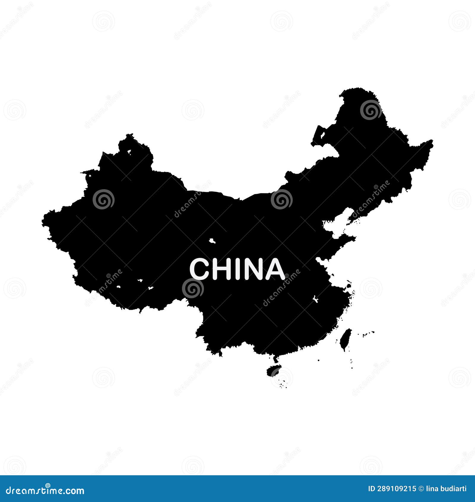 CHINA map icon stock vector. Illustration of isolated - 289109215