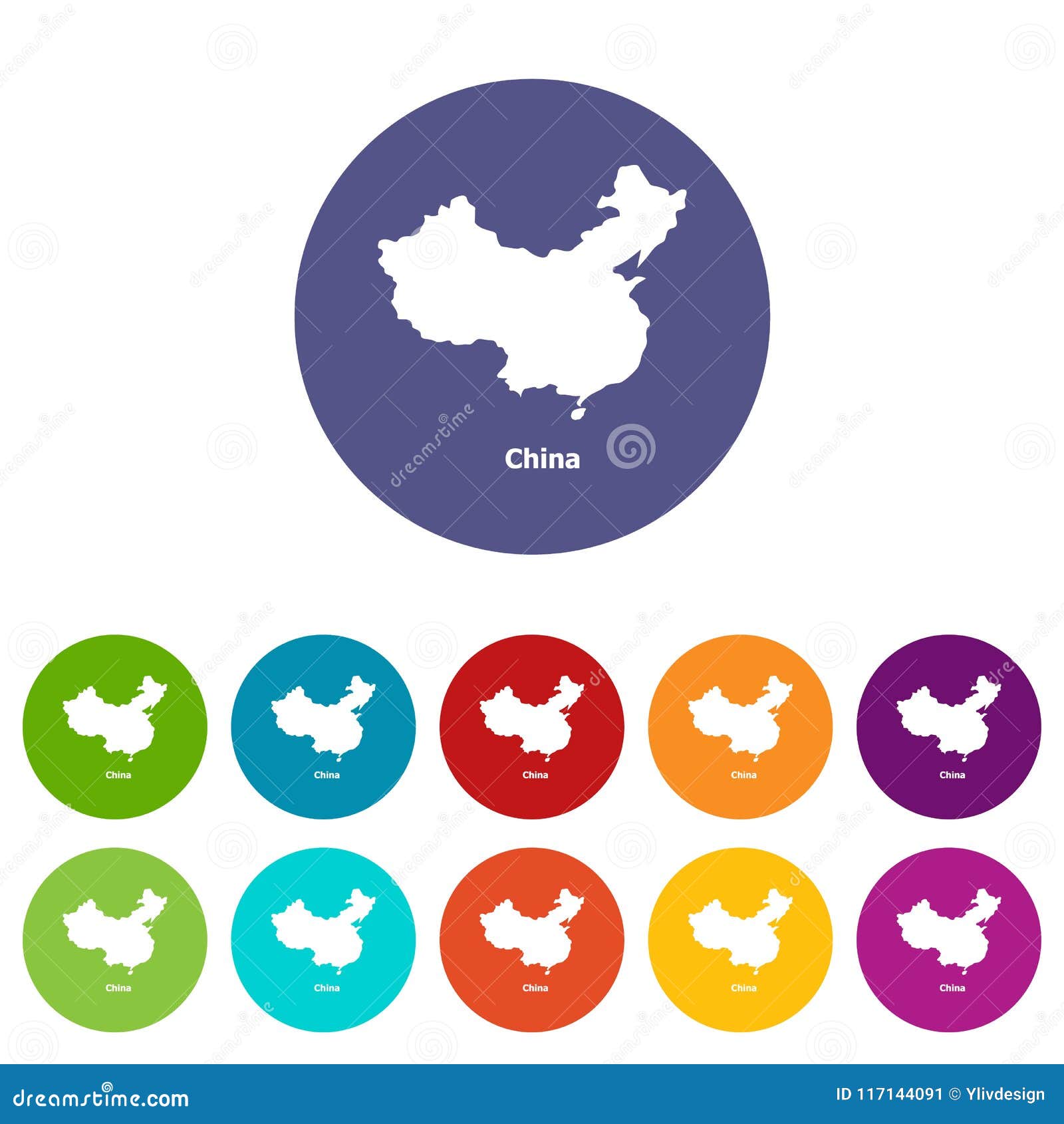 China Map Icon, Simple Style Stock Vector - Illustration of republic ...