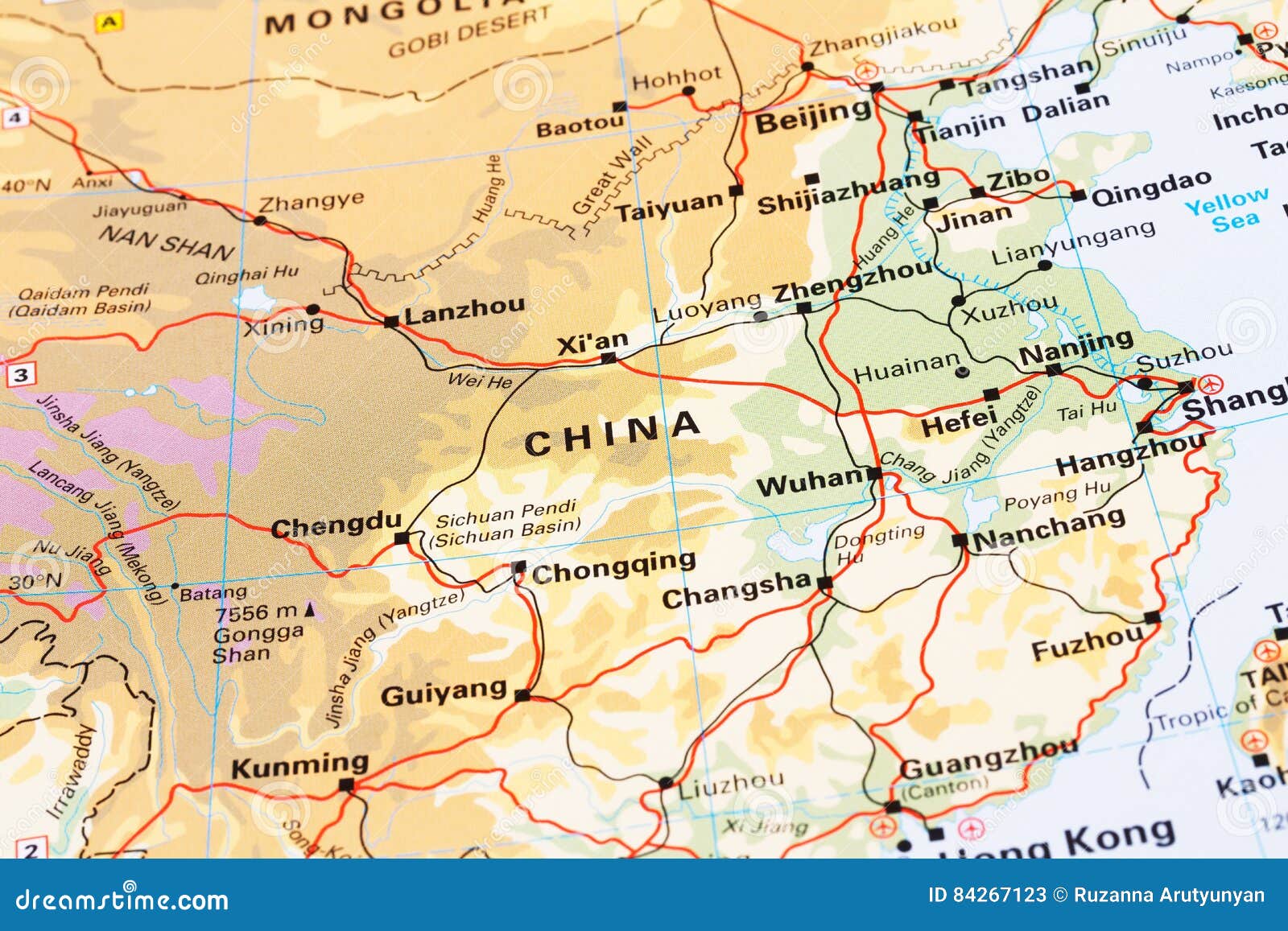 China map stock illustration. Illustration of cartography - 84267123