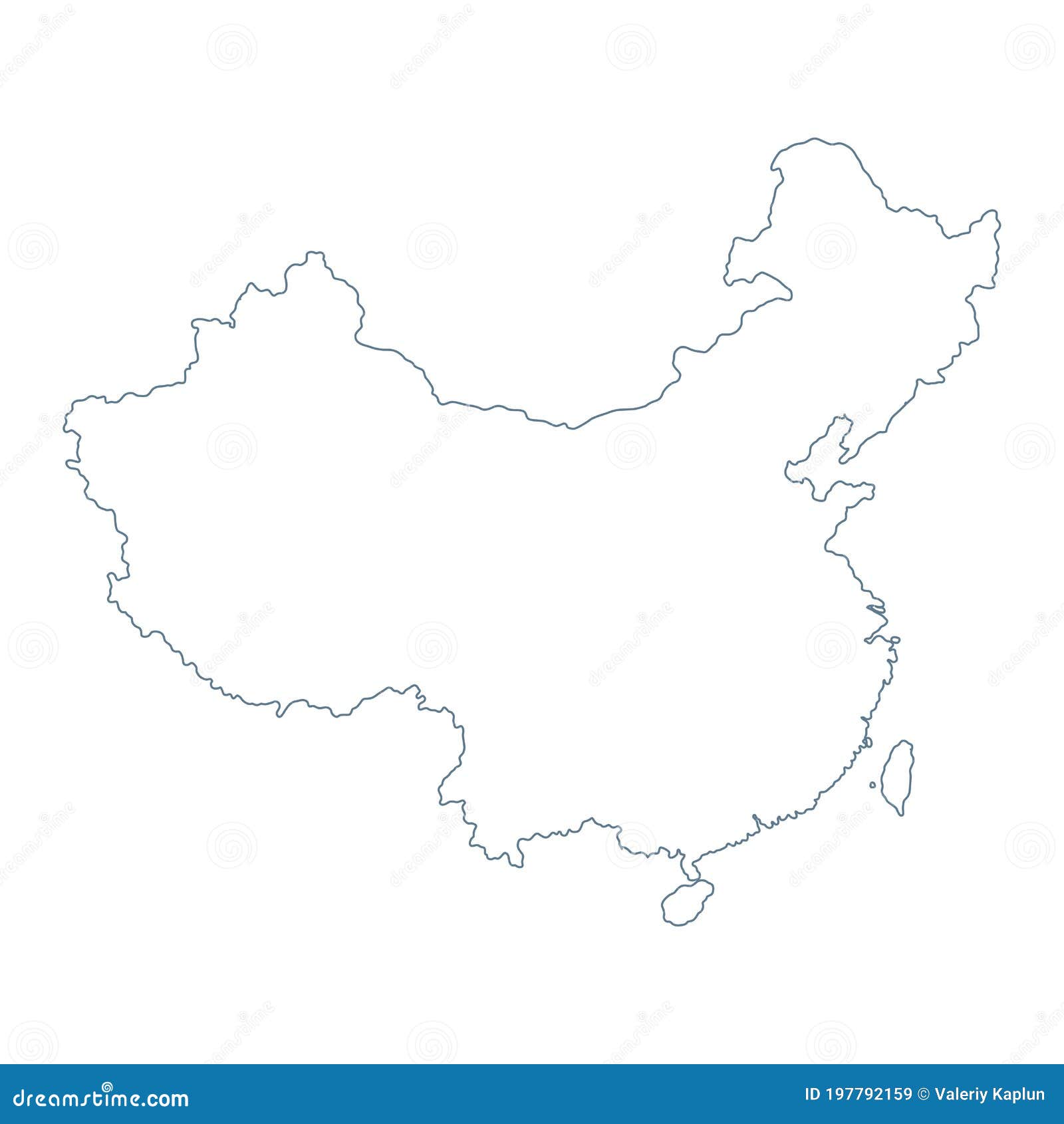 China - Contour Maps, National Flag And Asia Map Vector | CartoonDealer ...