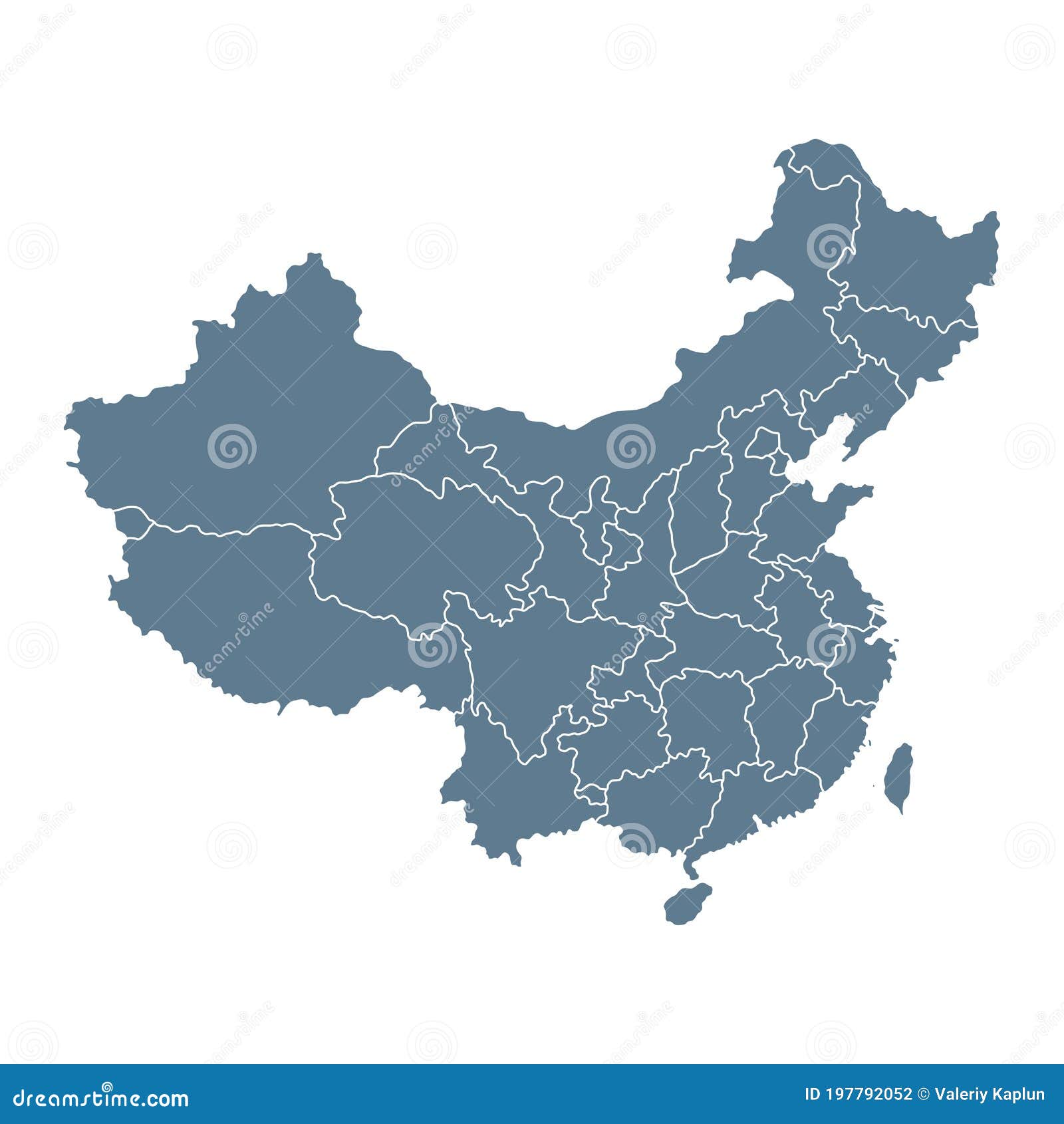 China - Contour Maps, National Flag And Asia Map Vector | CartoonDealer ...
