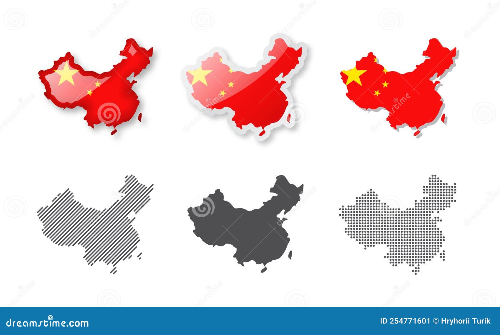 China Maps With Markers Vector Illustration | CartoonDealer.com #33144748