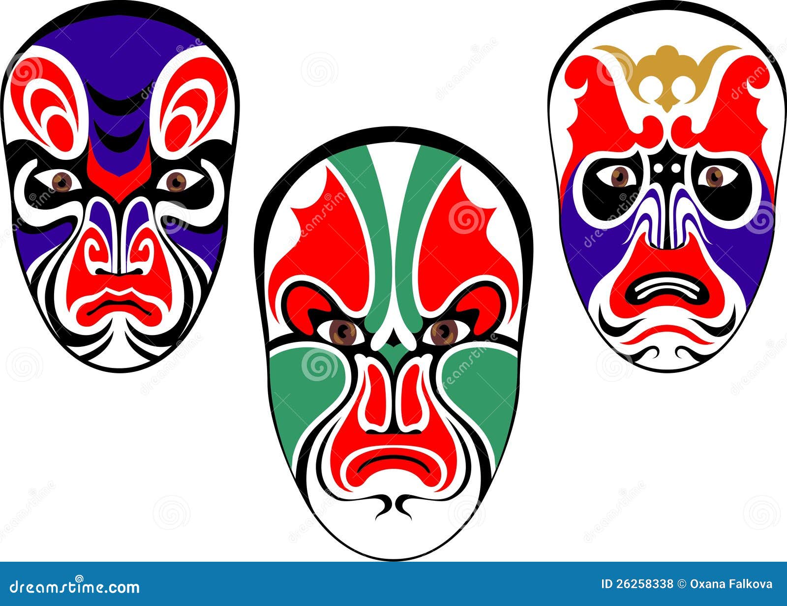 China mask stock vector. Illustration of culture, indigenous - 26258338