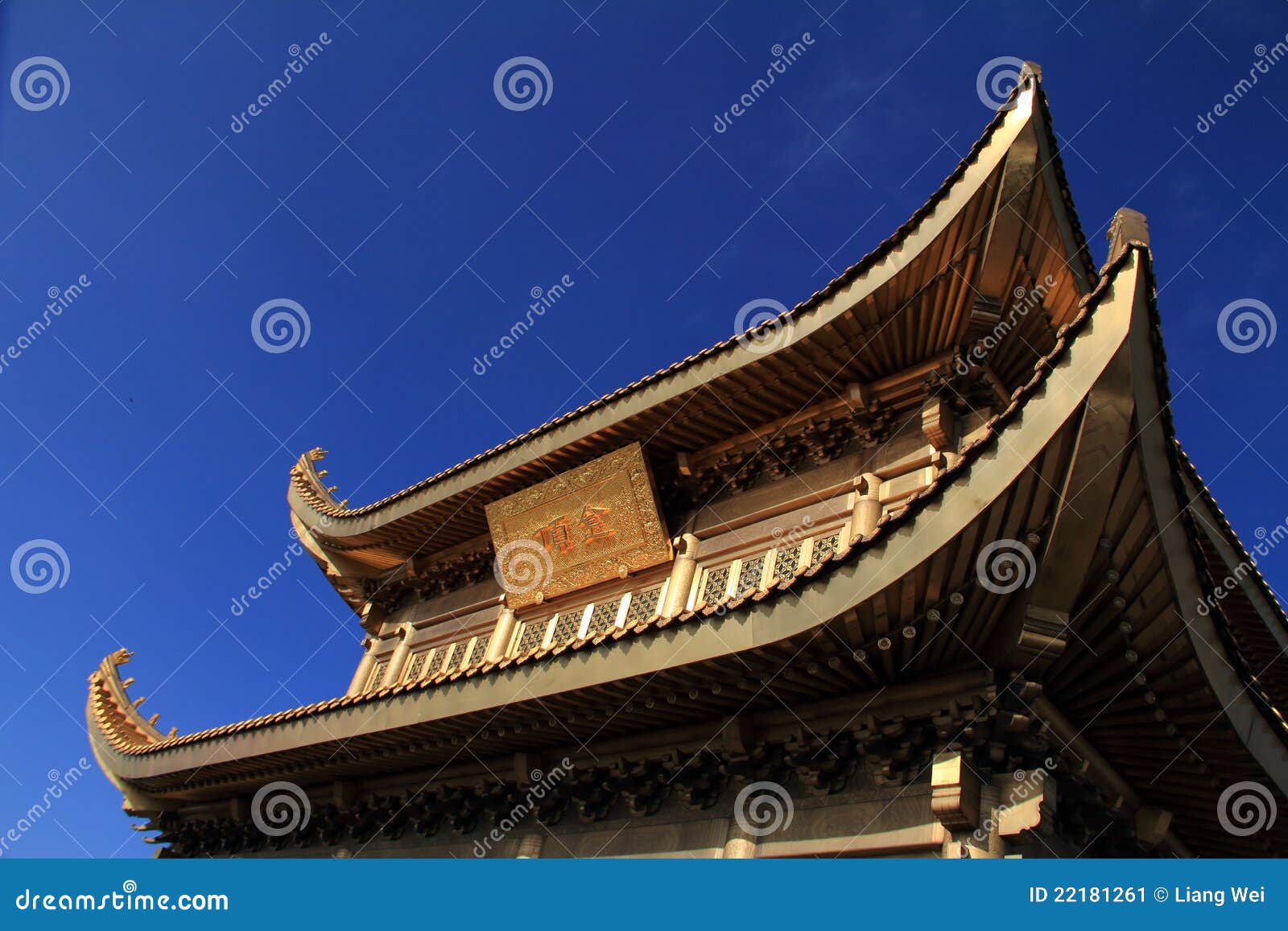 China Mount Emei Golden Summit Stock Image - Image of religious ...