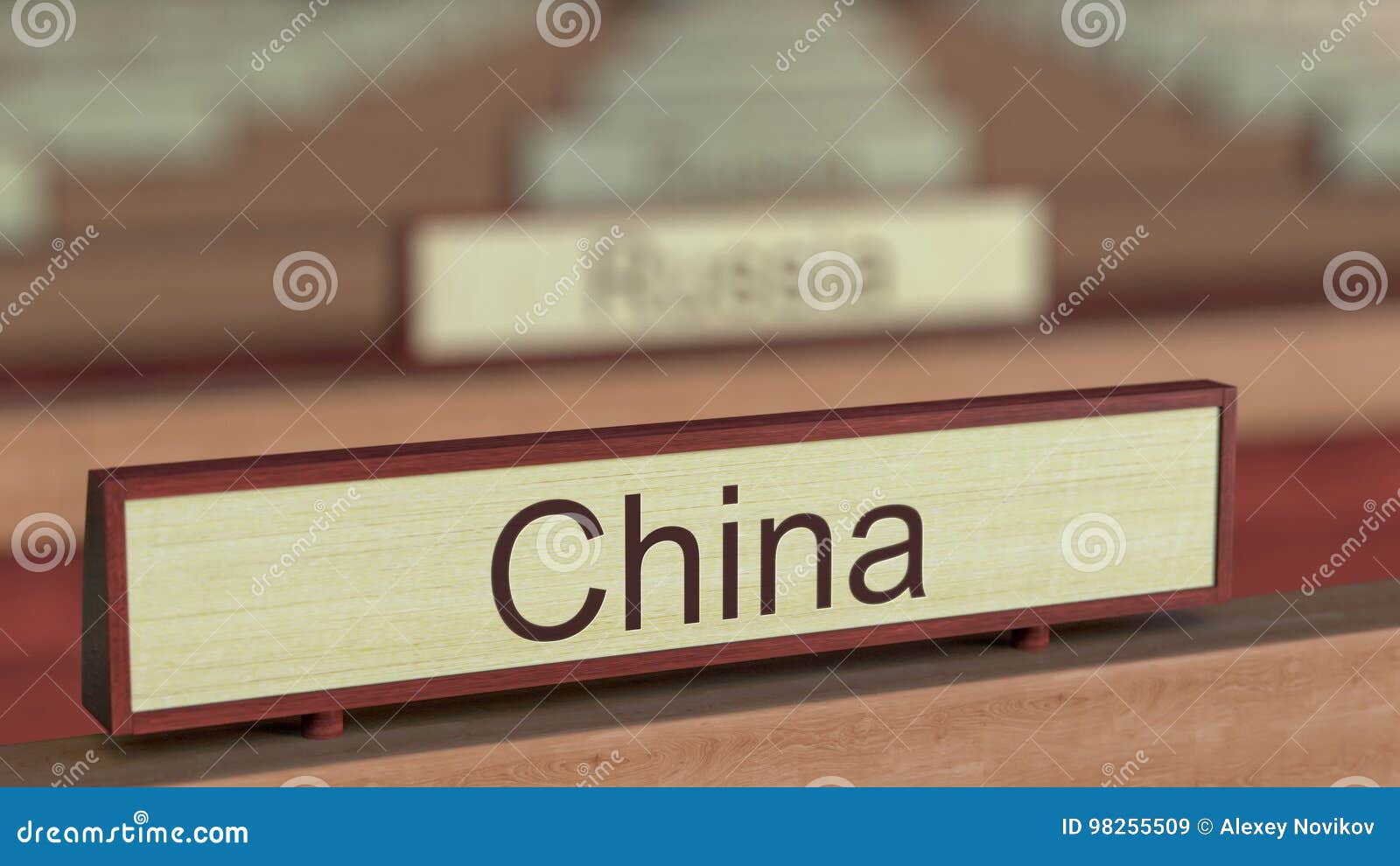 China Name Sign among Different Countries Plaques at International ...