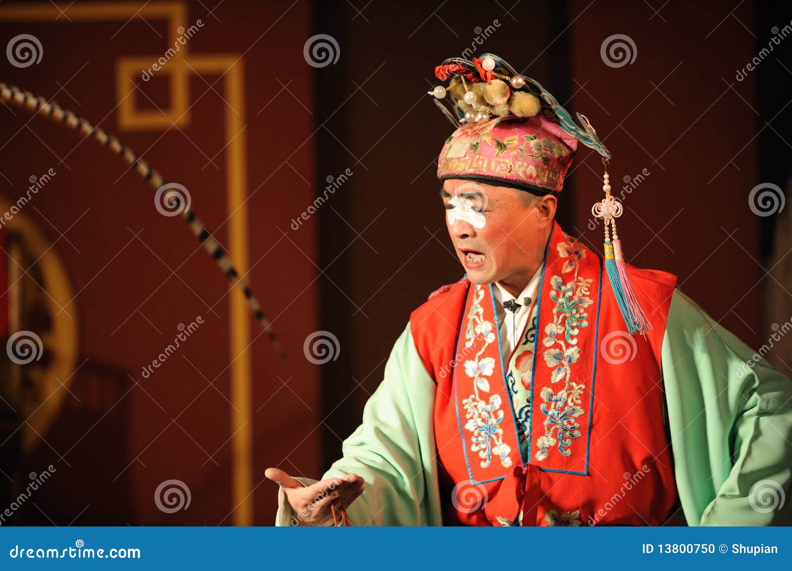 China opera clown stock photo. Image of pattern, male - 13800750