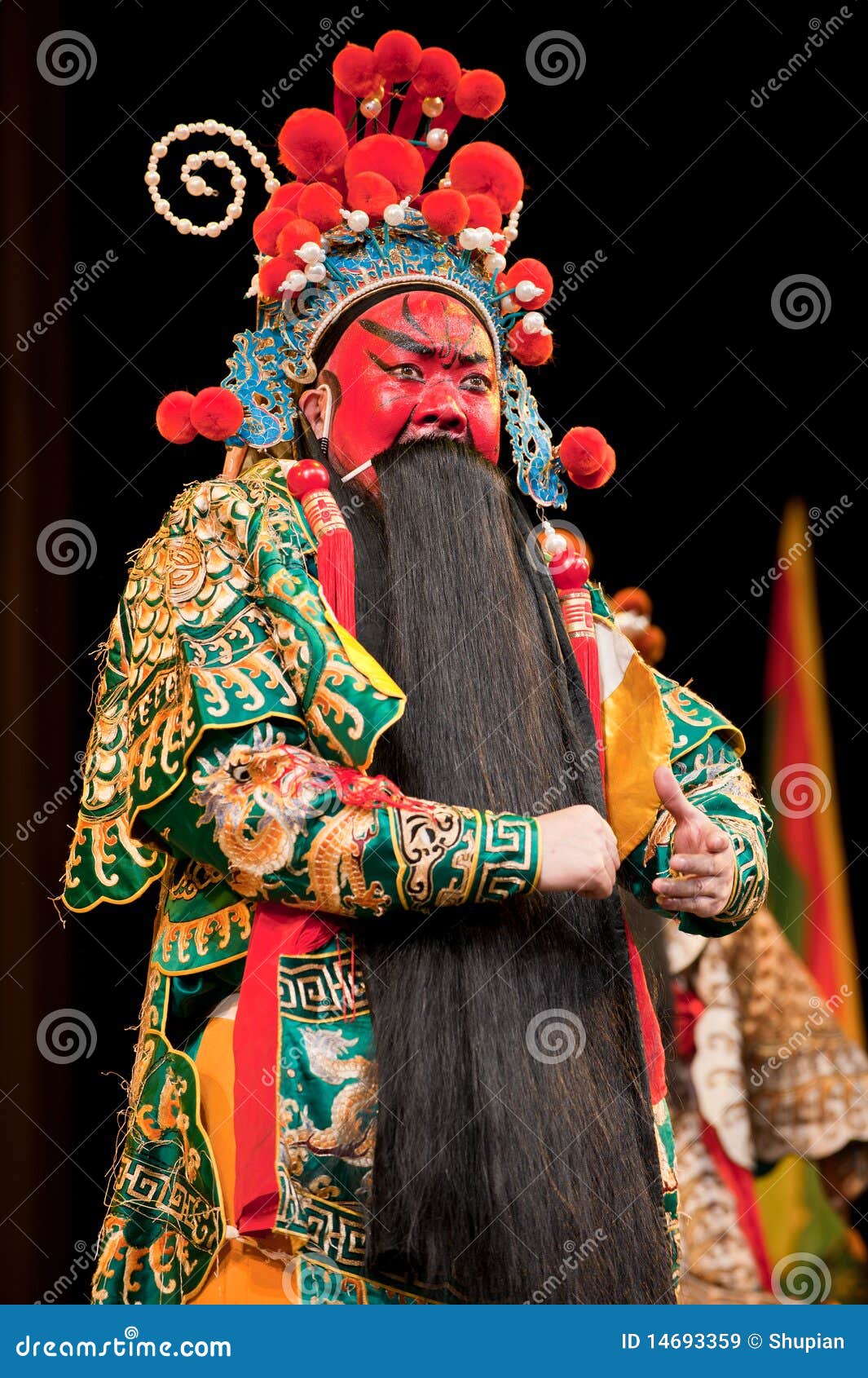 China opera man red face stock image. Image of moustache - 14693359