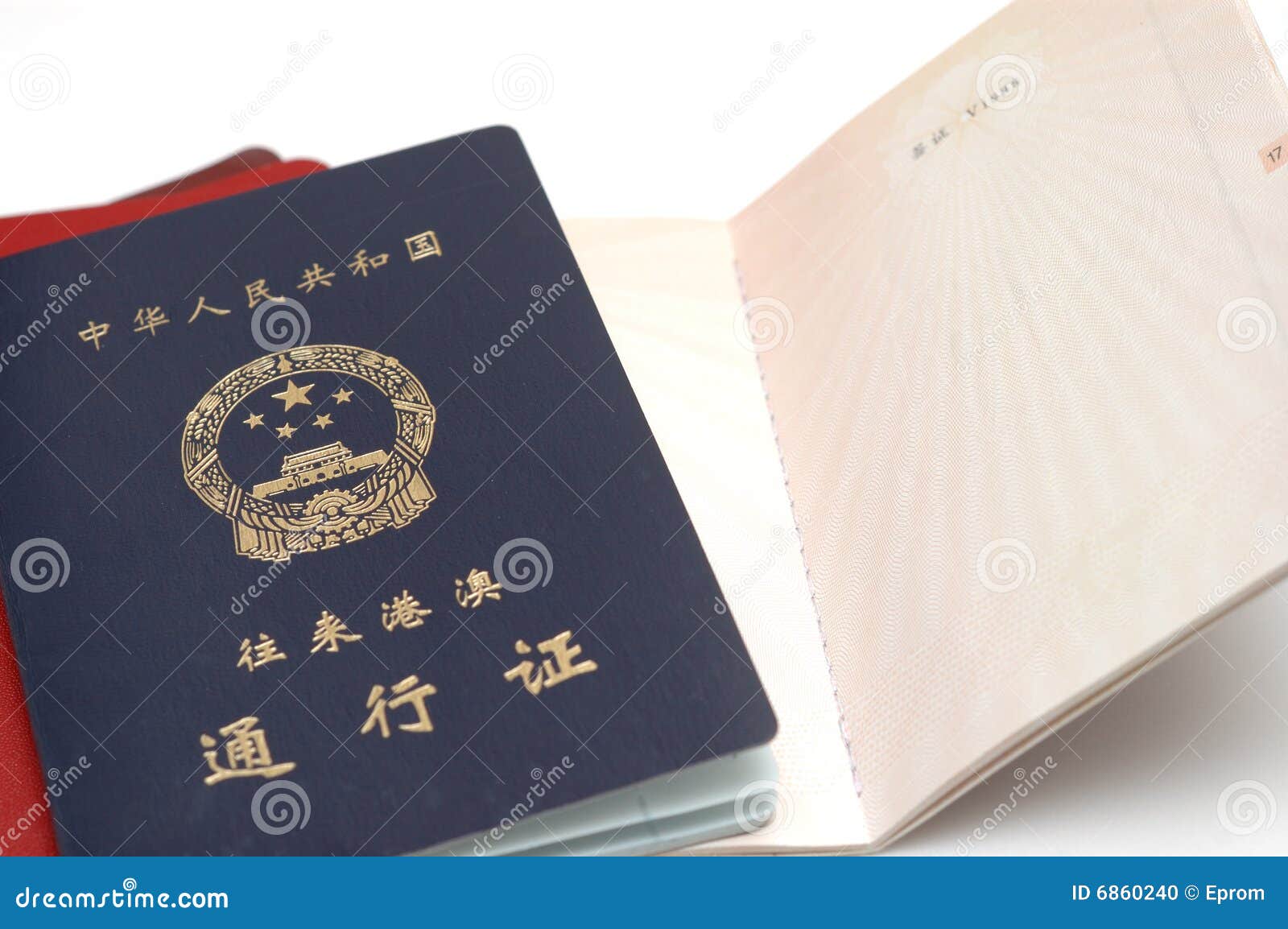 China passport stock photo. Image of customs, chinese - 6860240