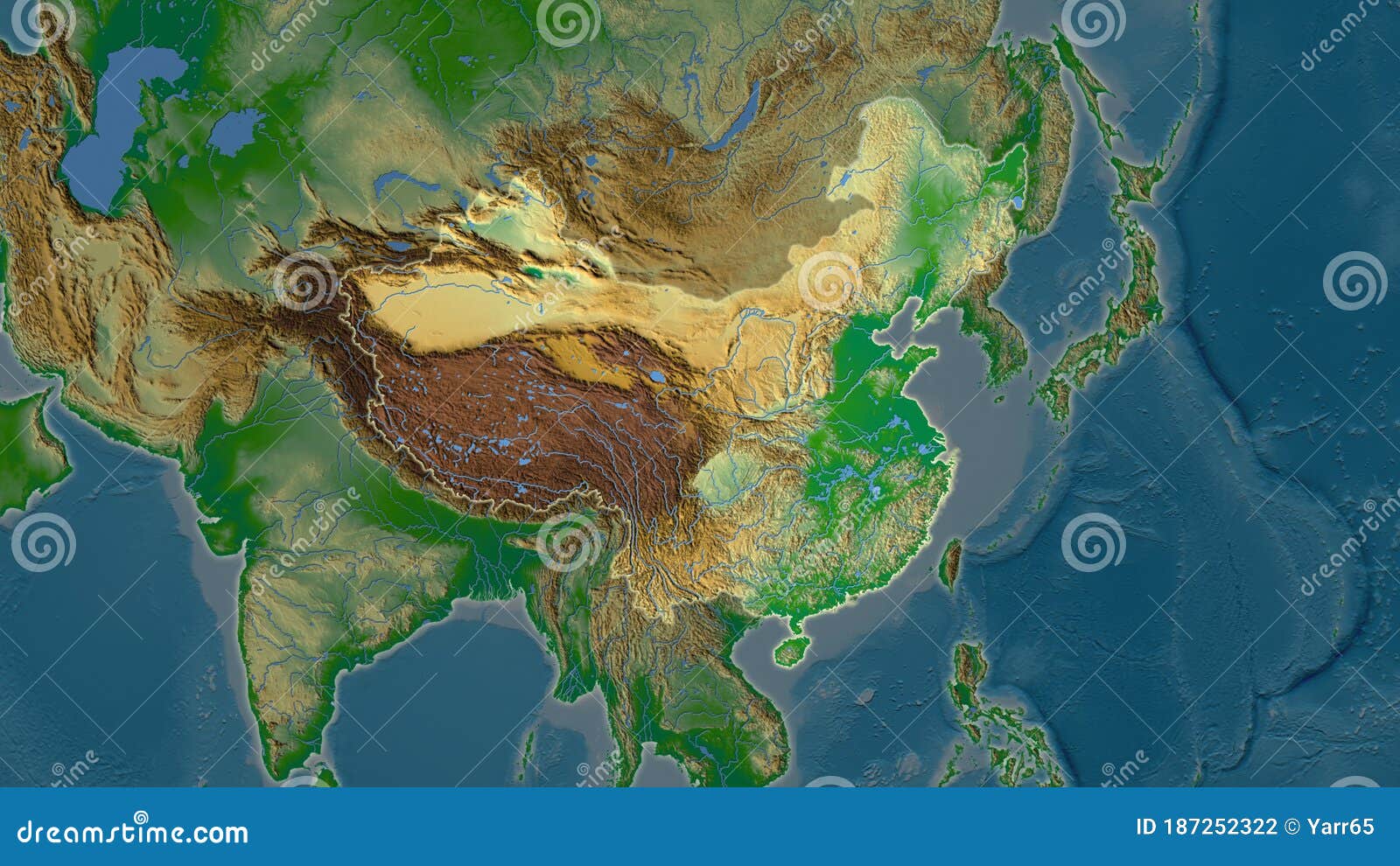 China - Physical. Composition Stock Illustration - Illustration of ...
