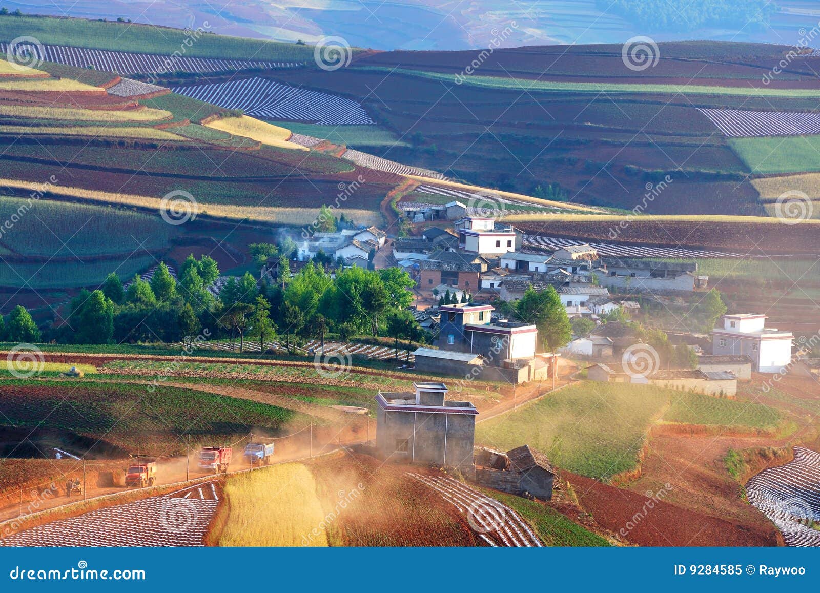 China rural landscape stock image. Image of dusty, hillside - 9284585