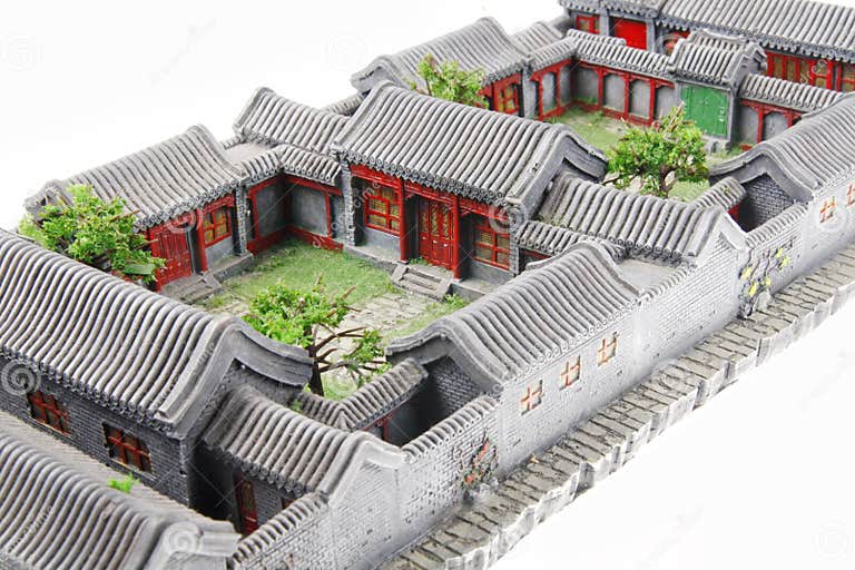 China s courtyard model stock image. Image of architecture - 12736393