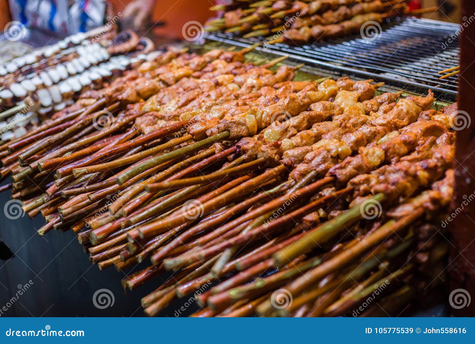 China`s Meat String Barbecue Stock Image - Image of beef, china: 105775539