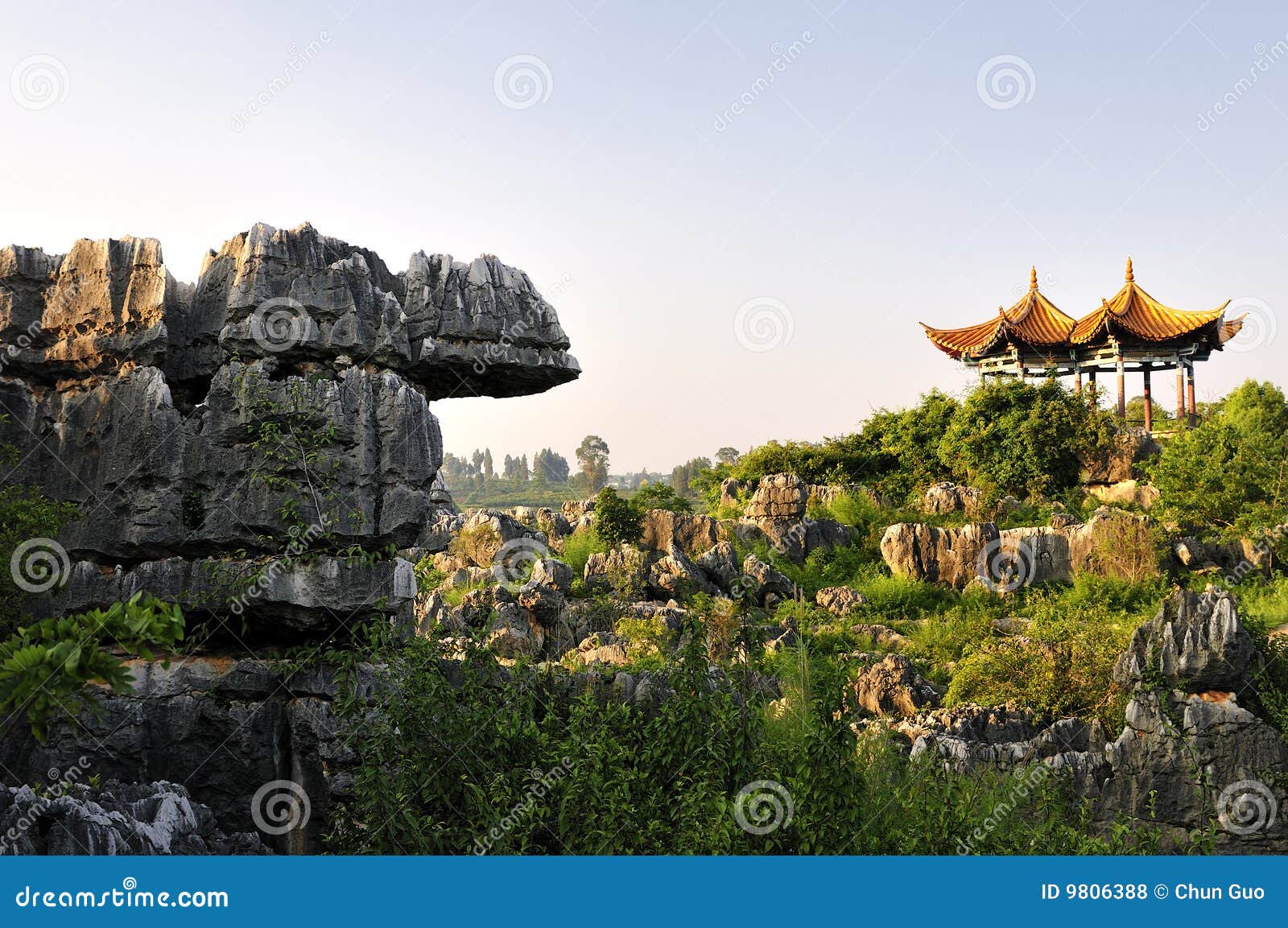 China s Stone Forest stock photo. Image of autumn, hills - 9806388