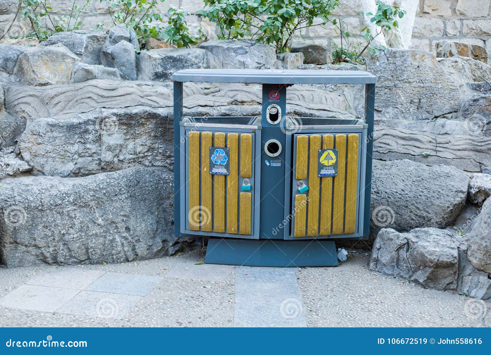 China`s trash can editorial stock image. Image of recycle - 106672519