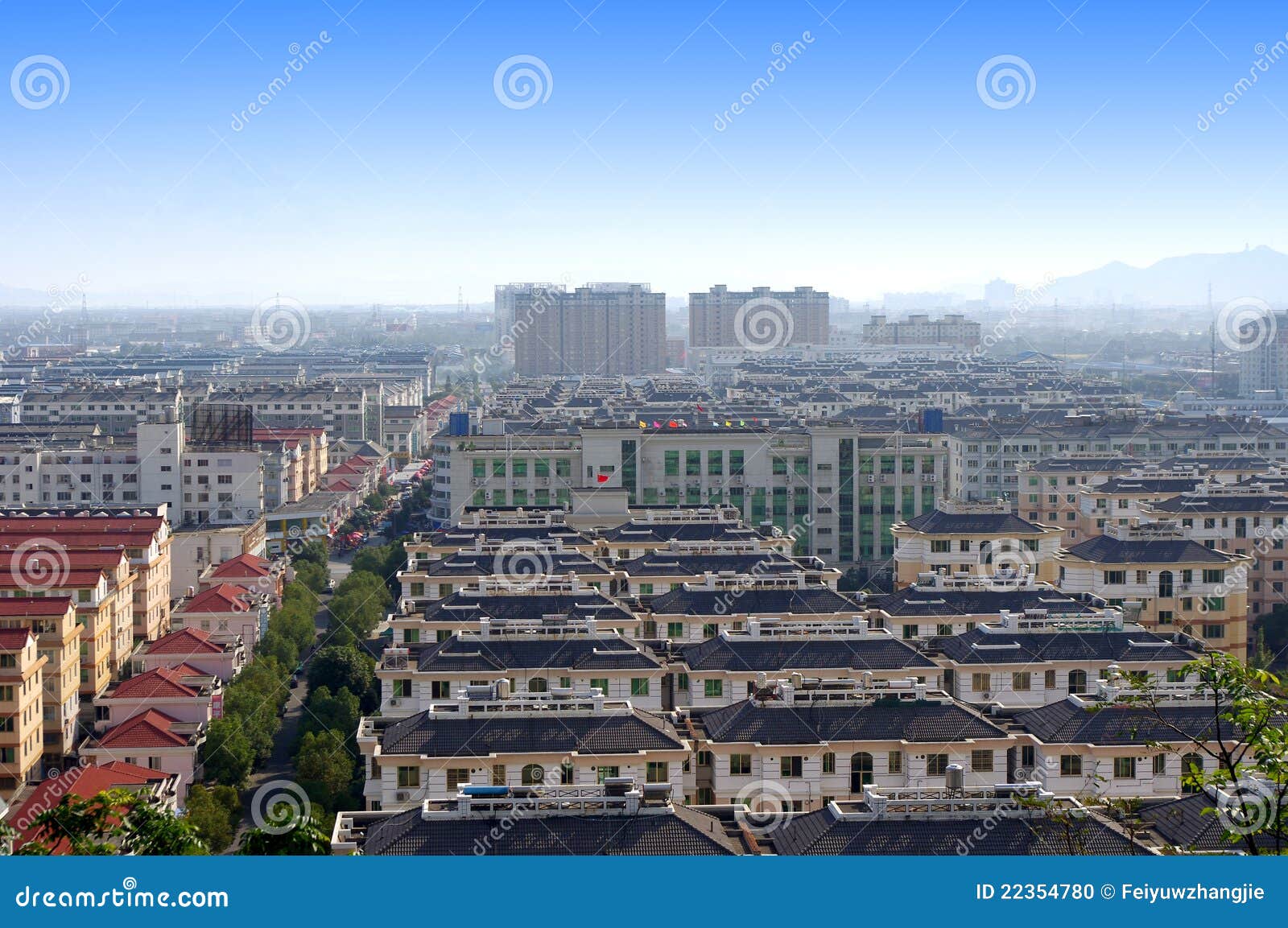 China S Zhejiang City Panorama Stock Photo - Image of taizhou ...