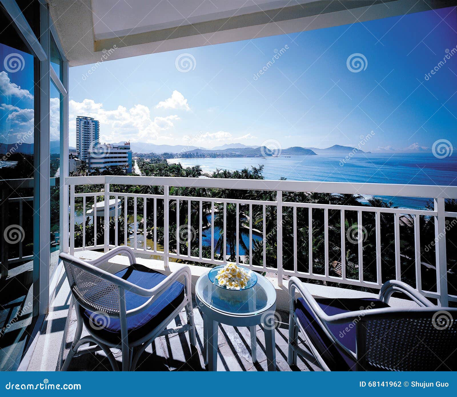 China Sanya Seaview Hotel Balcony Editorial Photography - Image of ...