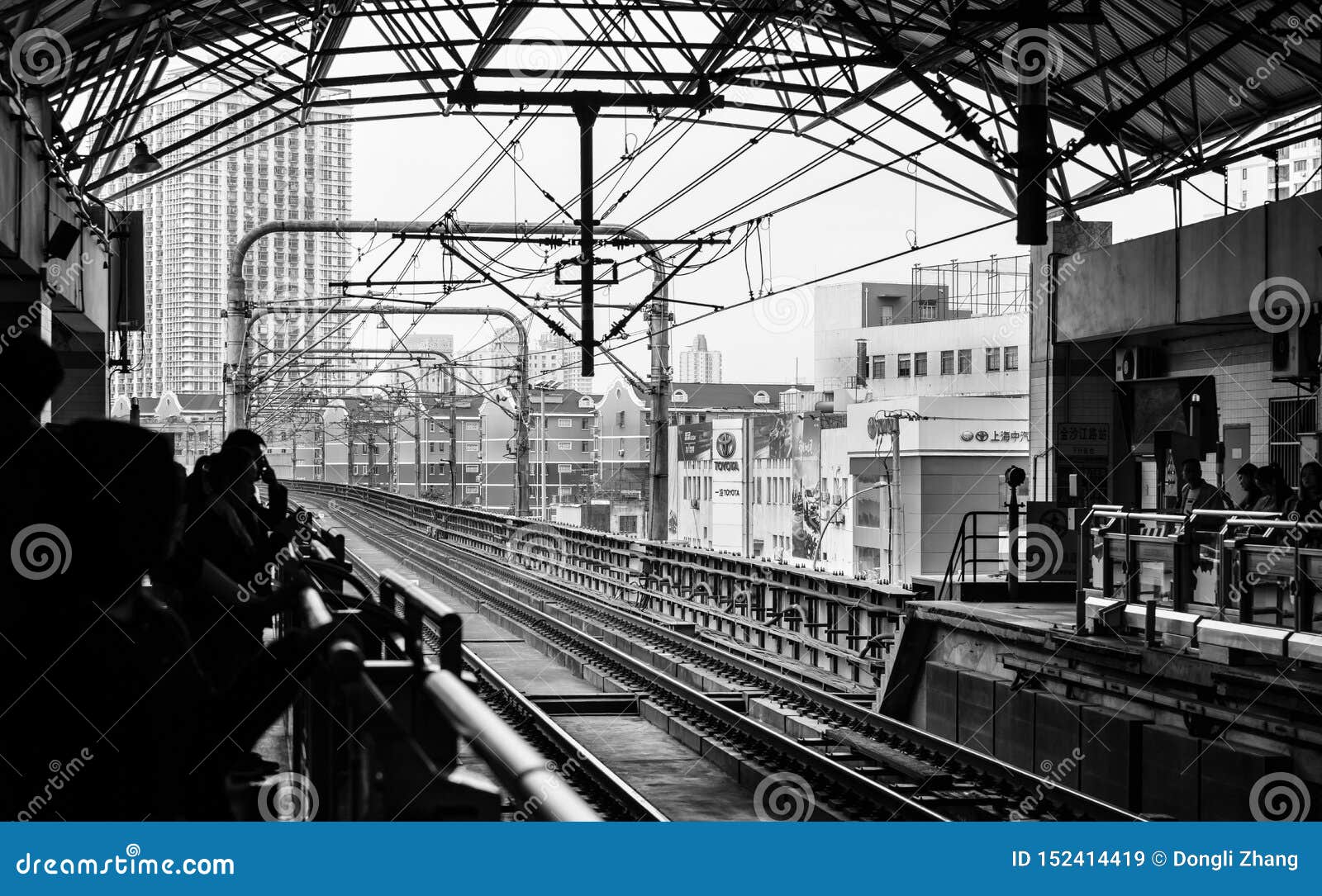 China,Shanghai-20 APR 2019:shanghai Subway Railway Line View from ...
