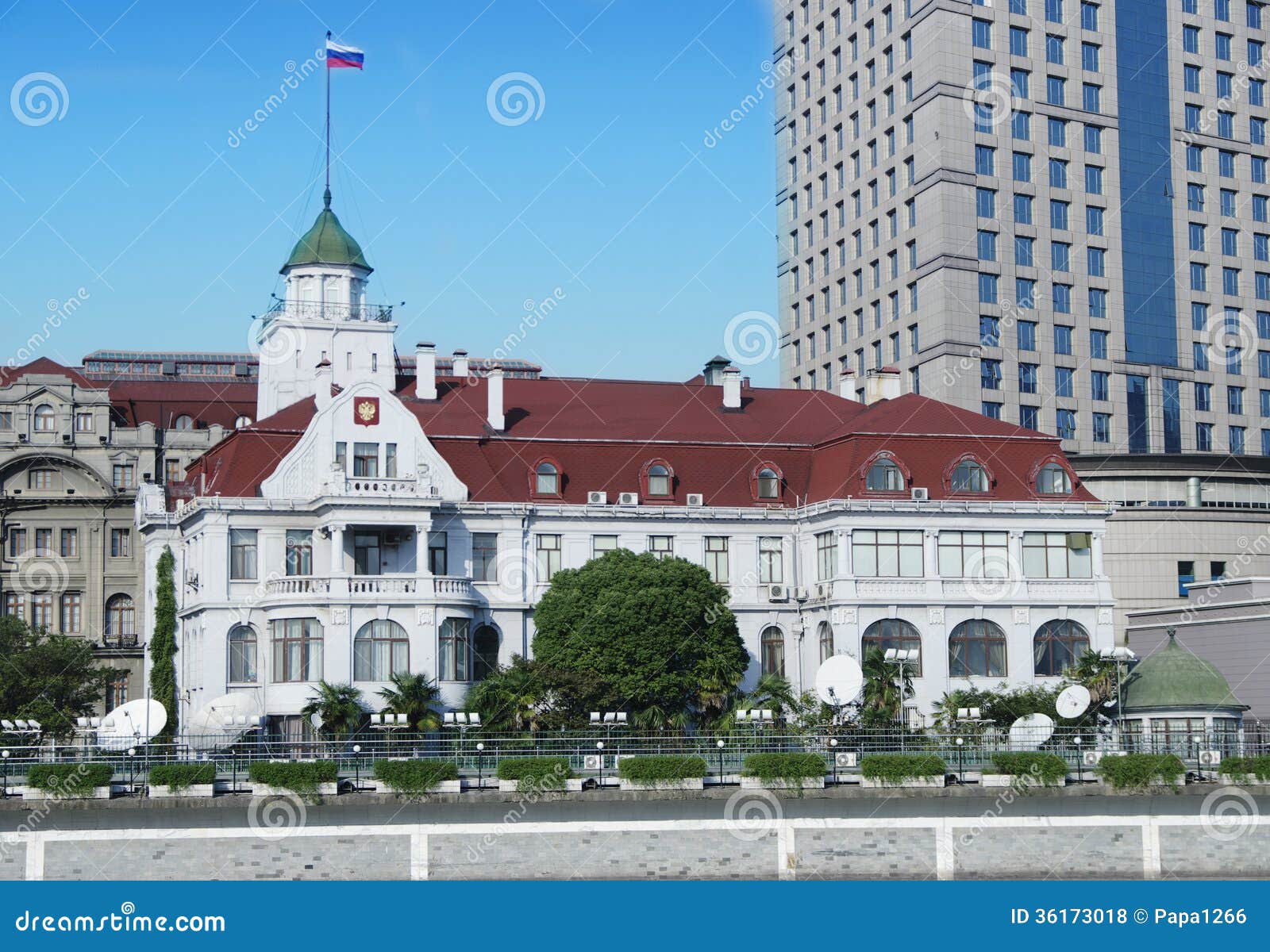 China Shanghai the Russian Consulate Editorial Stock Photo - Image of ...