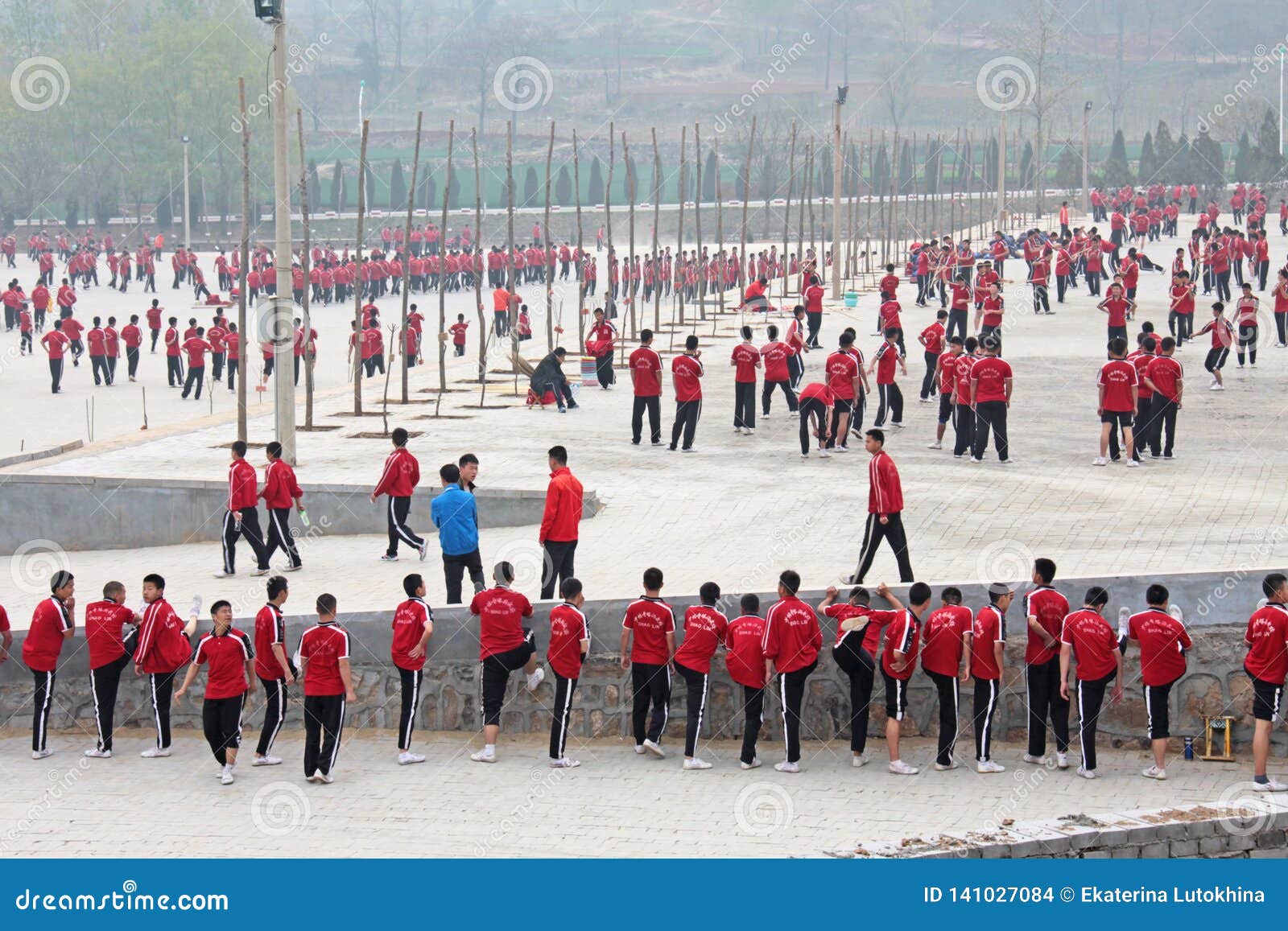 China, Shaolin - OCTOBER 28 , 2007. Monks Of The Shaolin Monastery ...