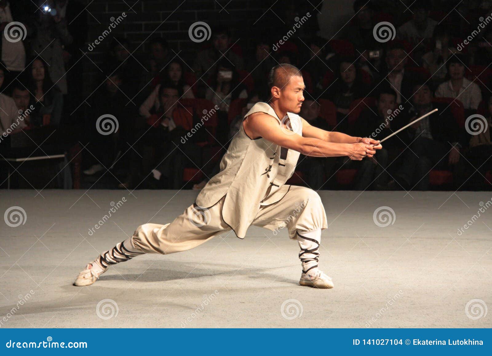 China, Shaolin - April 11, 2012. Monks of the Shaolin Monastery, China ...