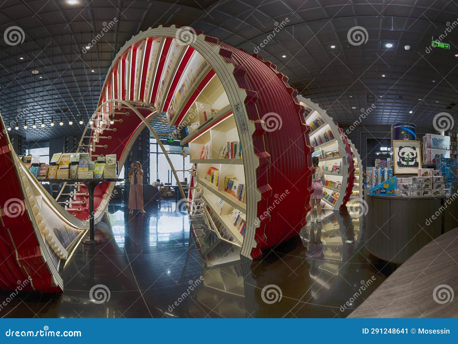 China Shenzhen Library Book Interior Design Editorial Photo - Image of ...