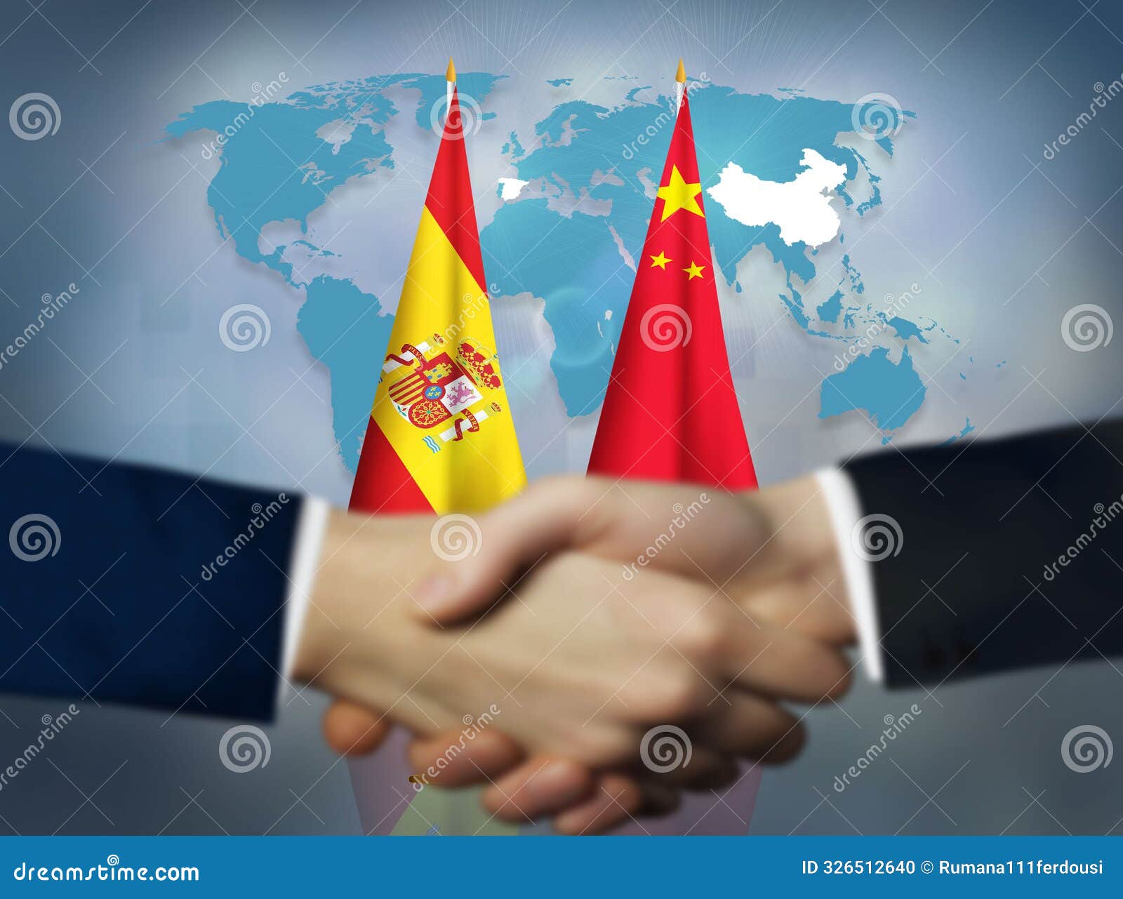 China - Spain : Puzzle Shapes With Flags Royalty-Free Stock Image ...
